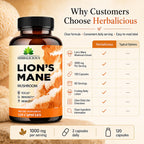 HERBALICIOUS lion's mane 1000 mg