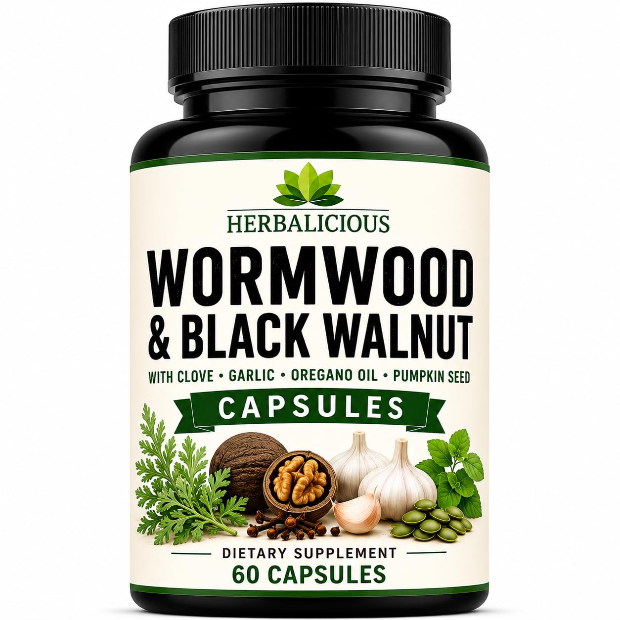 HERBALICIOUS wormwood cleanse capsules