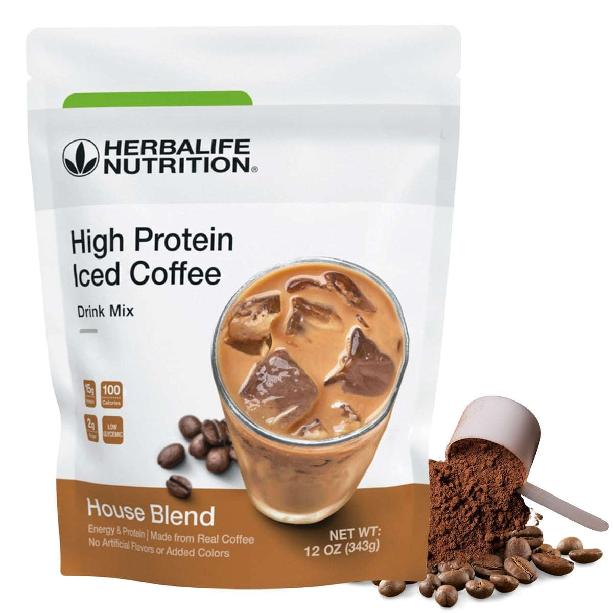 Herbalife iced coffee drink mix energy boost