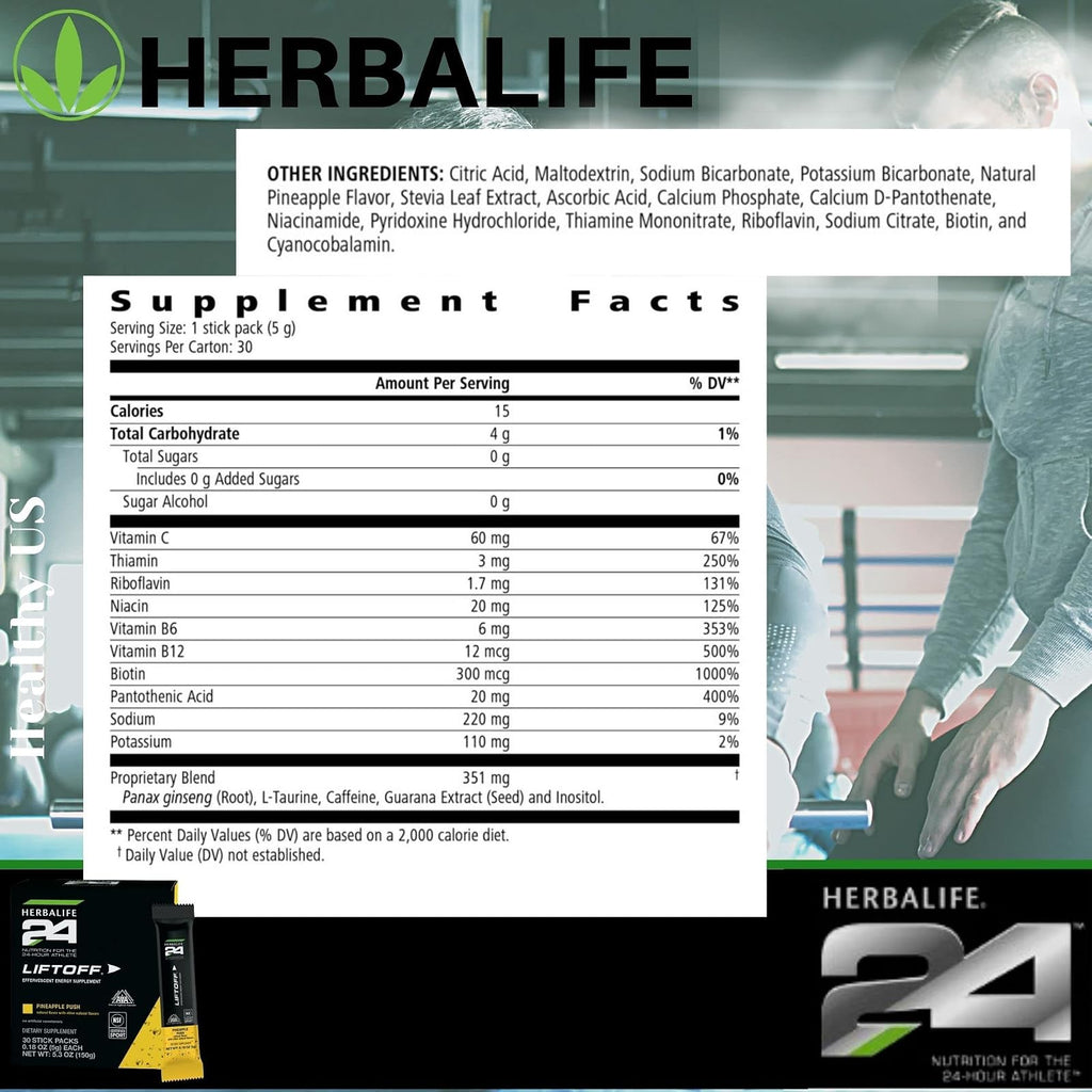 HERBALIFE24 Liftoff Pineapple endurance supplement