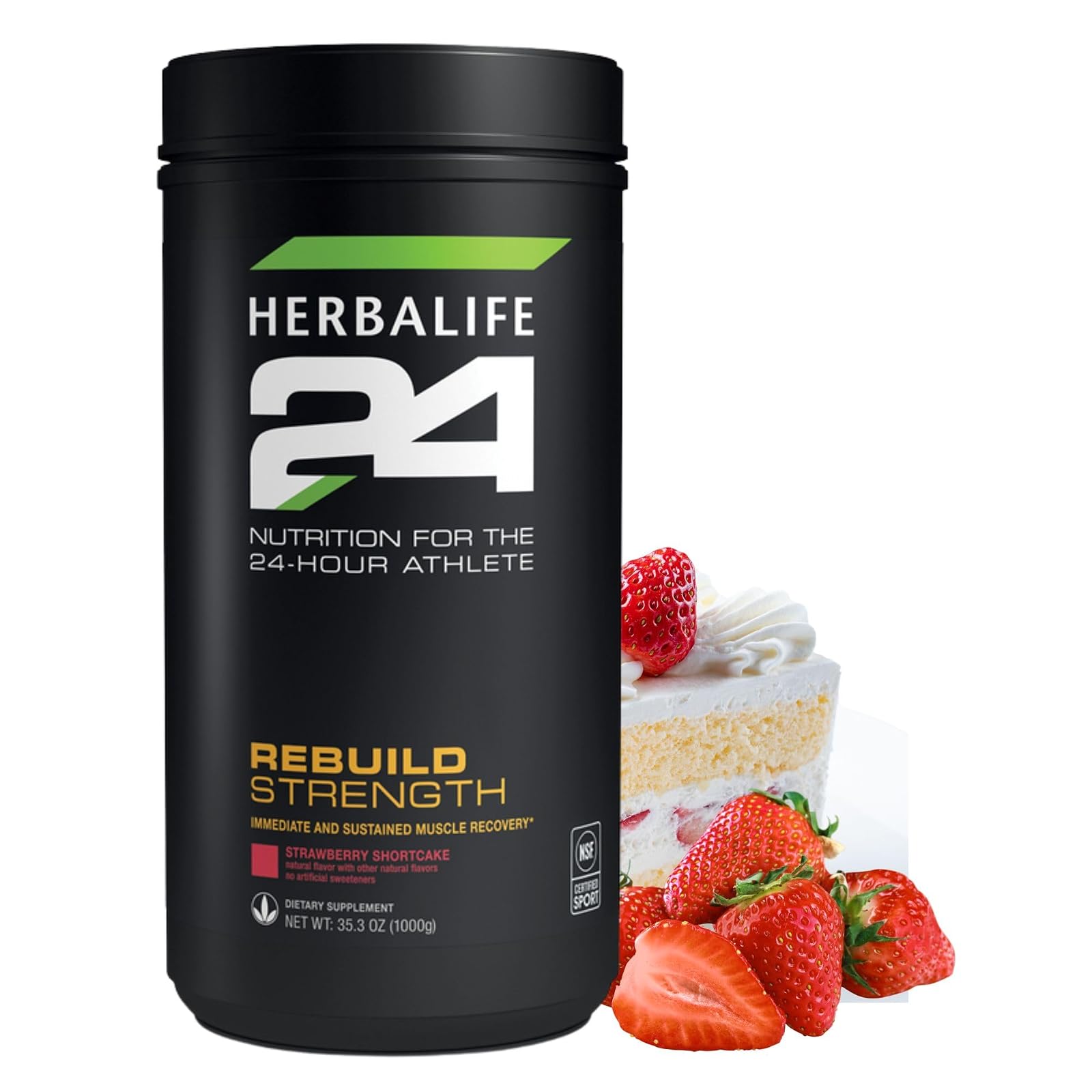 HERBALIFE24 Rebuild Strength strawberry shortcake protein powder