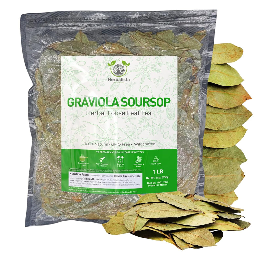 Herbalista dried graviola soursop leaves