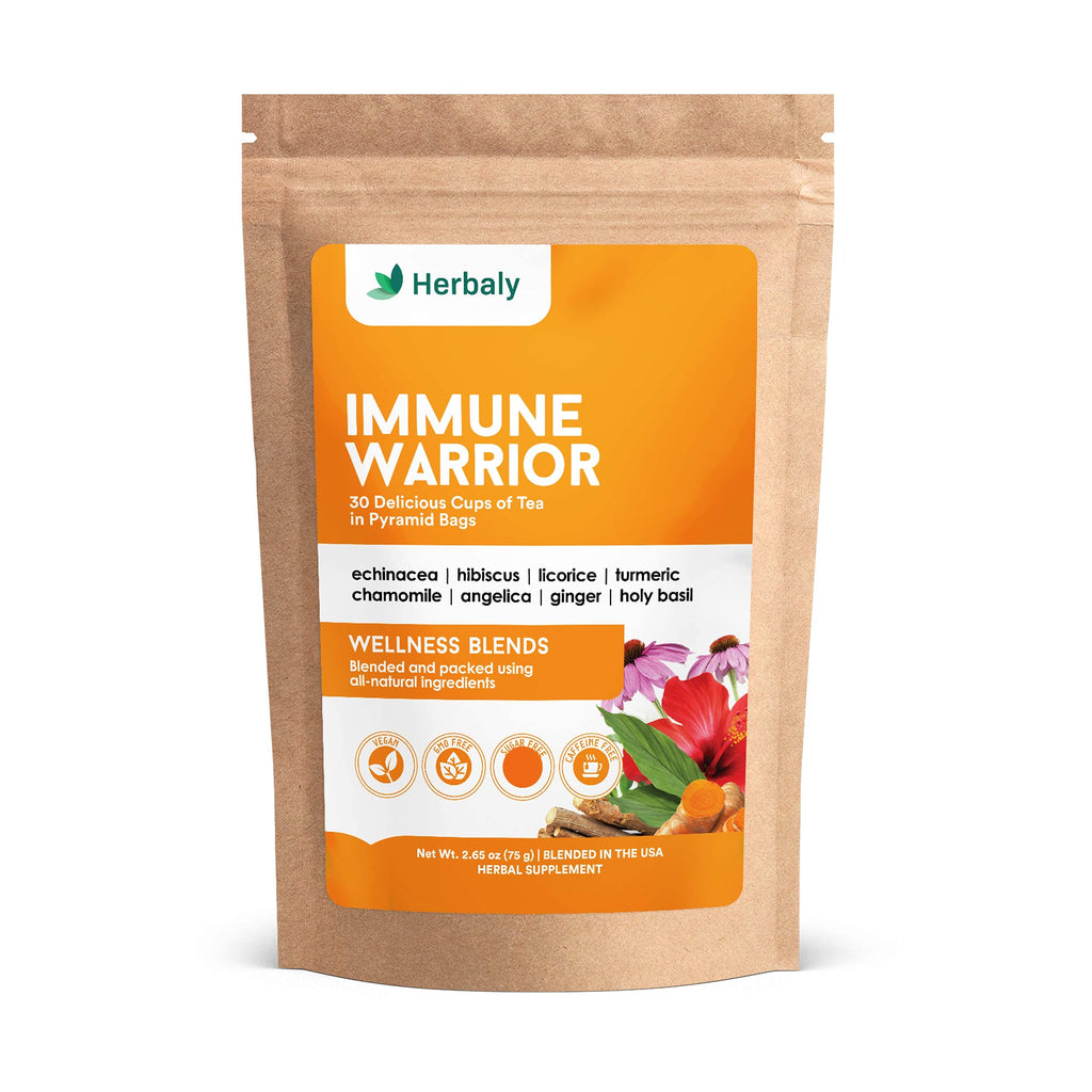 Herbaly green tea for immunity