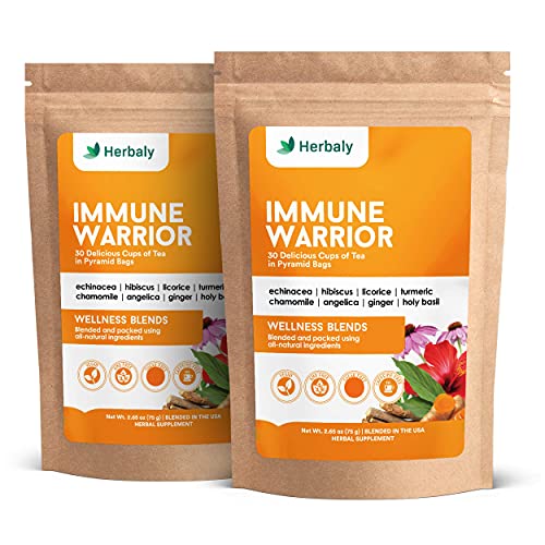 Herbaly green tea for immunity