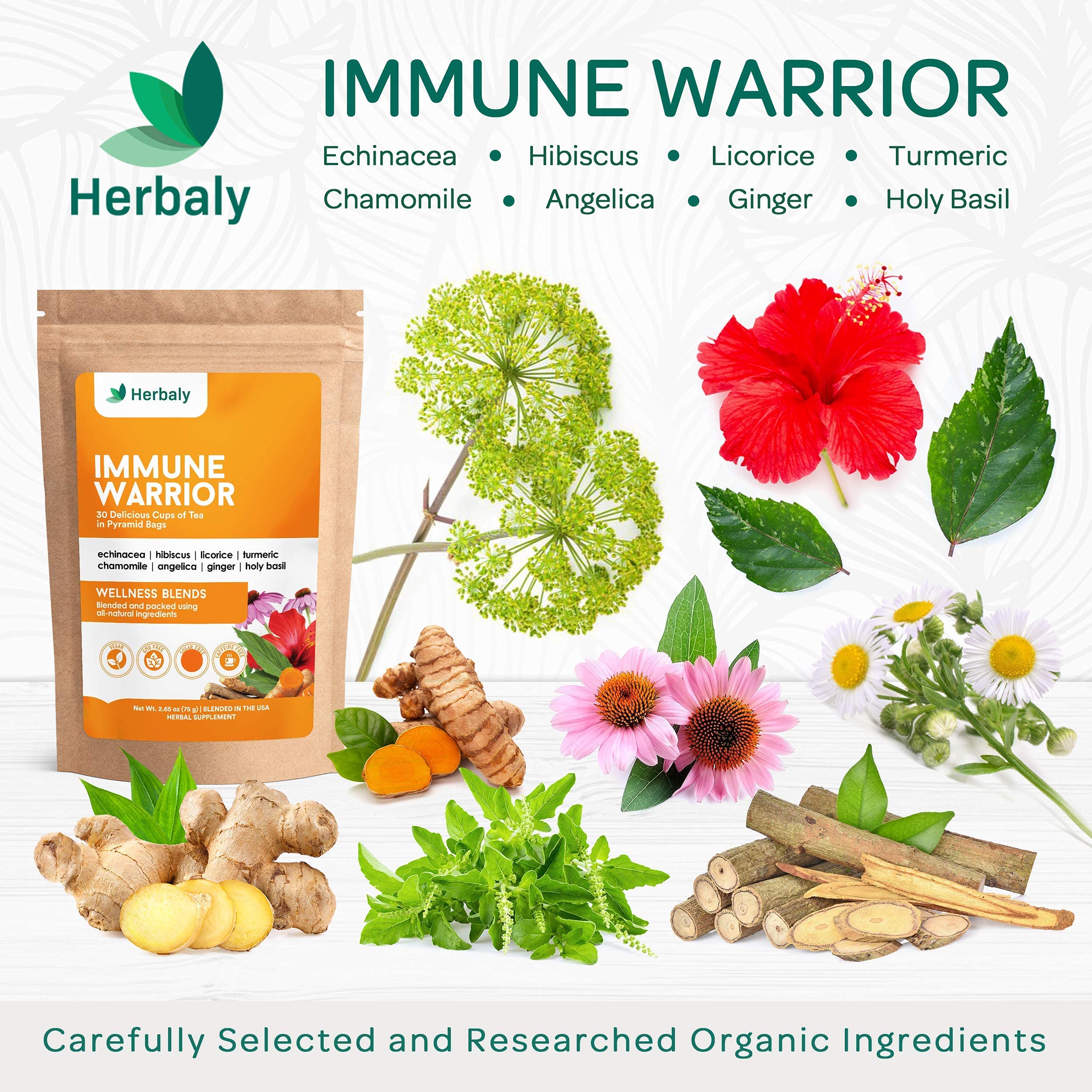 Herbaly immune warrior tea benefits