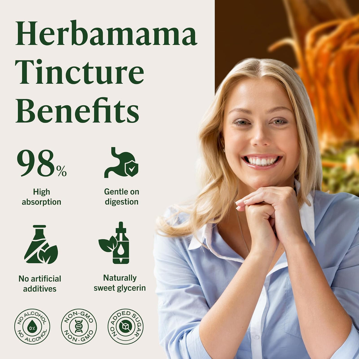 HERBAMAMA adaptogen tincture for wellness