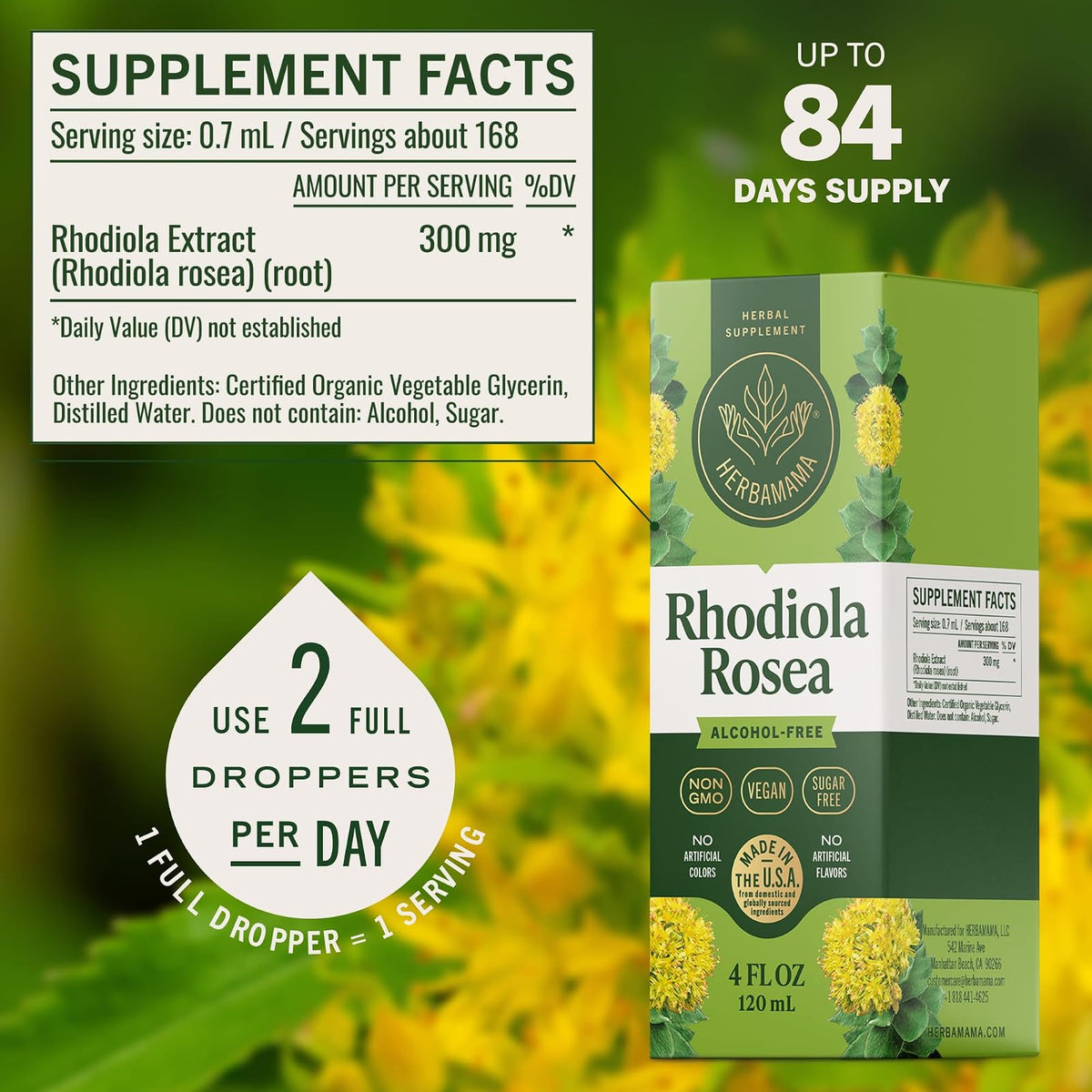 HERBAMAMA adaptogen tincture for wellness