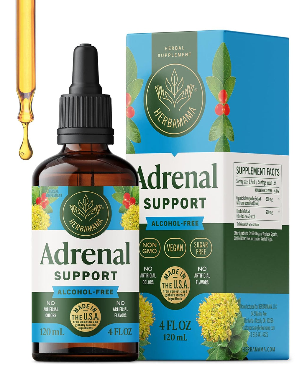 HERBAMAMA adrenal support capsules