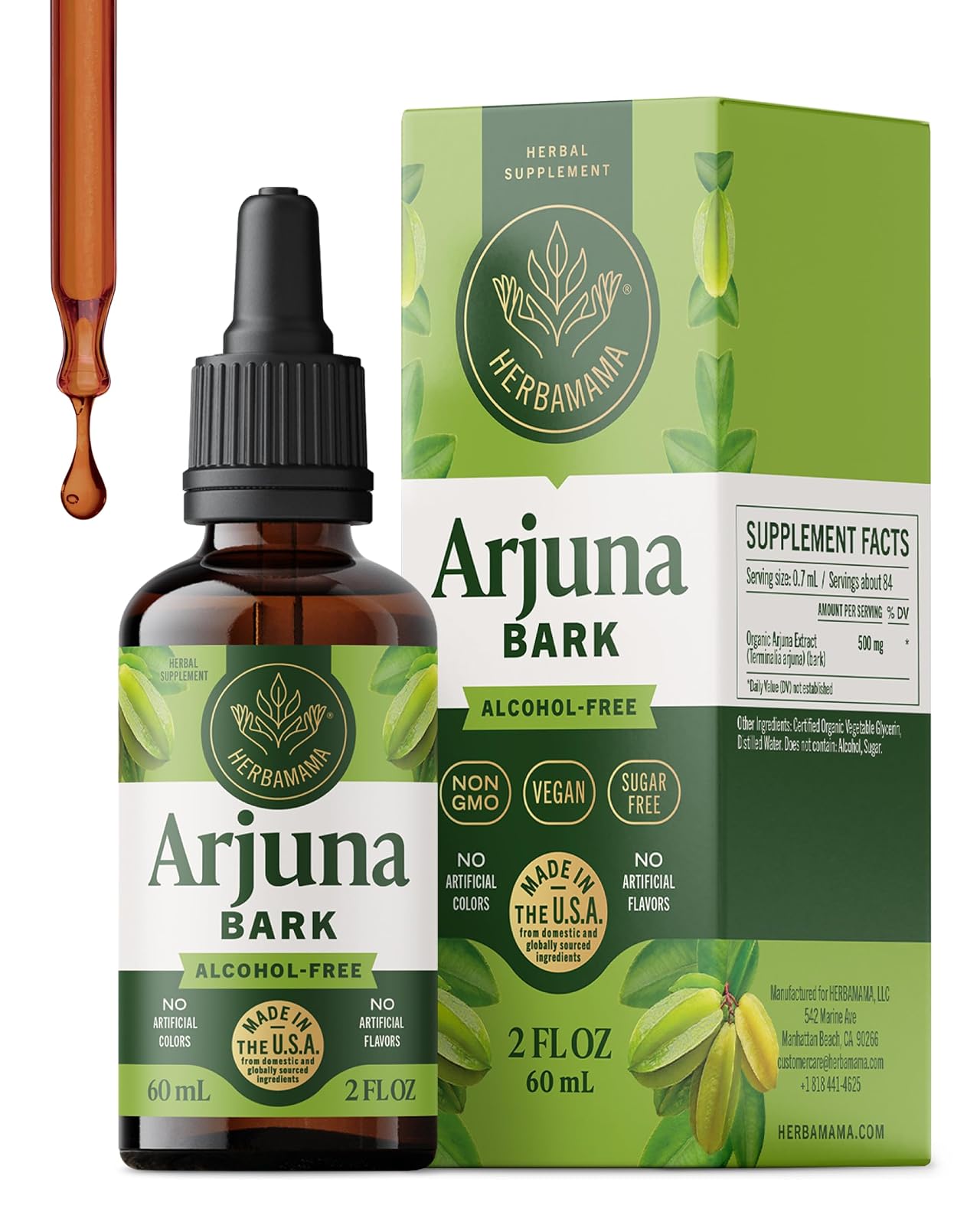 HERBAMAMA Arjuna bark extract capsules