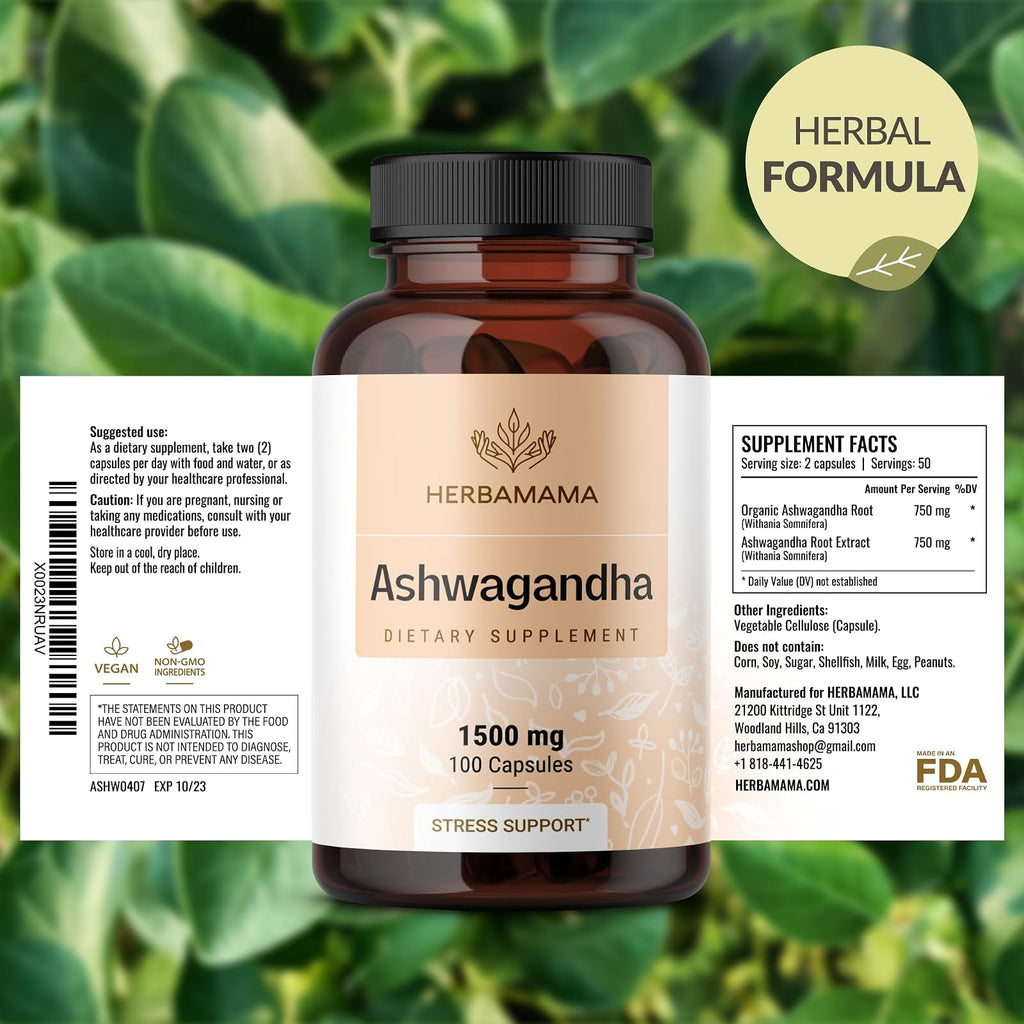 HERBAMAMA ashwagandha for healthy immune function