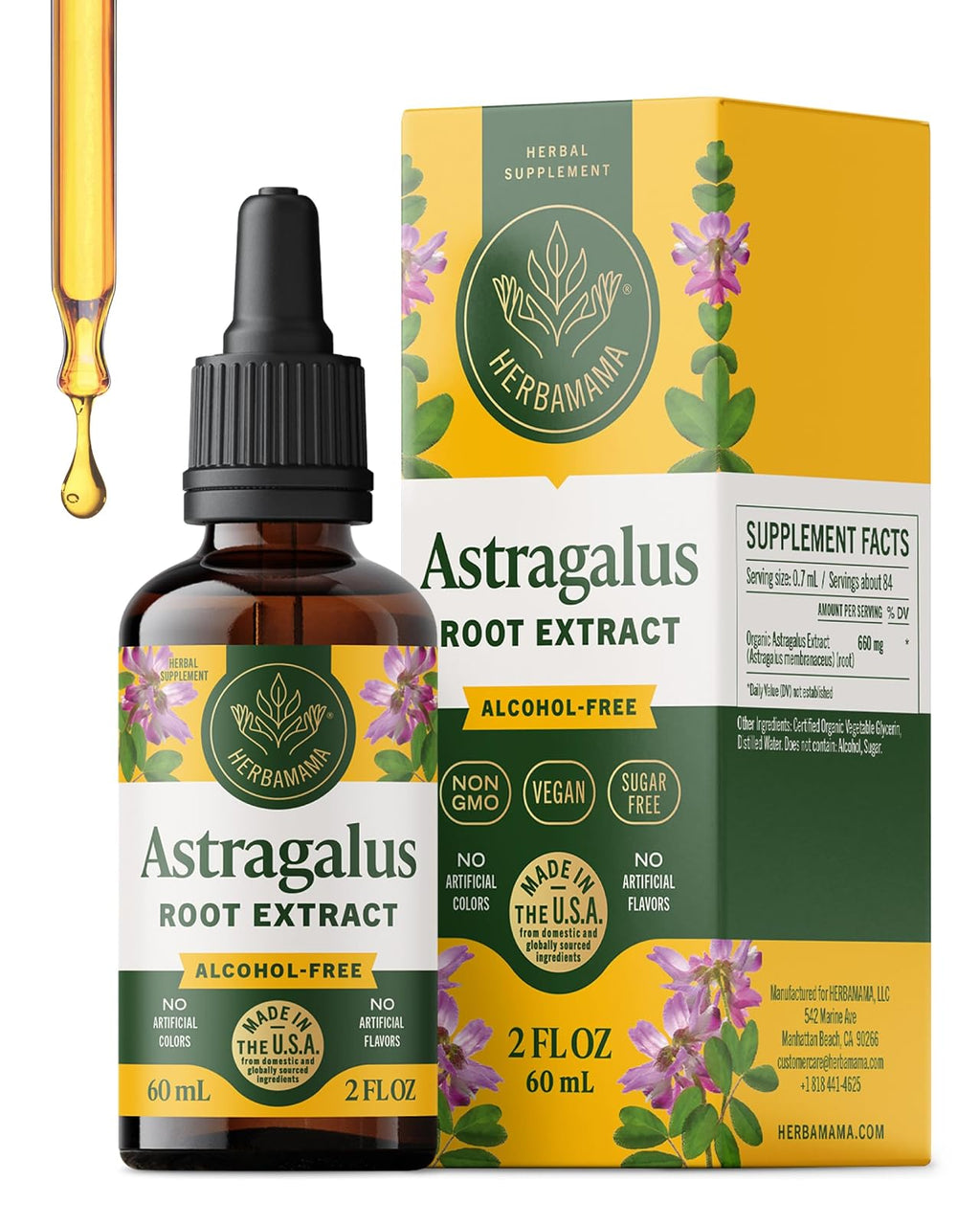 HERBAMAMA Astragalus Root capsules