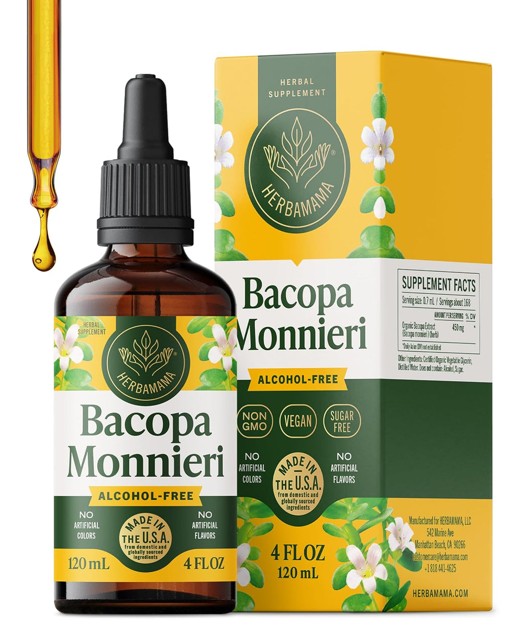 HERBAMAMA Bacopa Monnieri health benefits