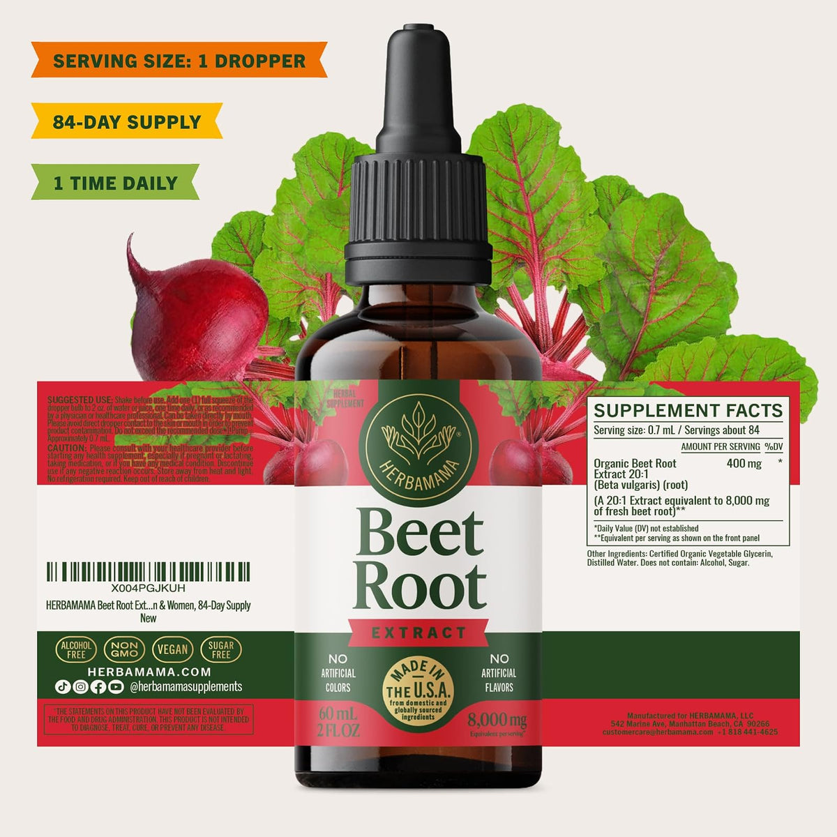 HERBAMAMA beet root antioxidant support