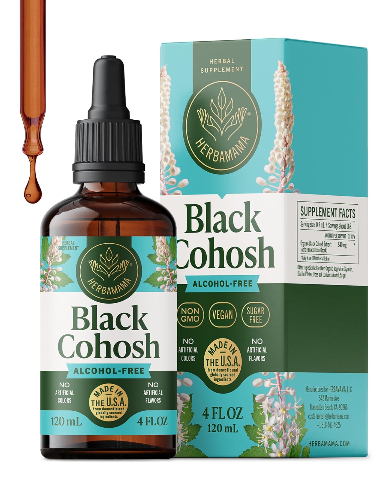 HERBAMAMA Black Cohosh hormone balance