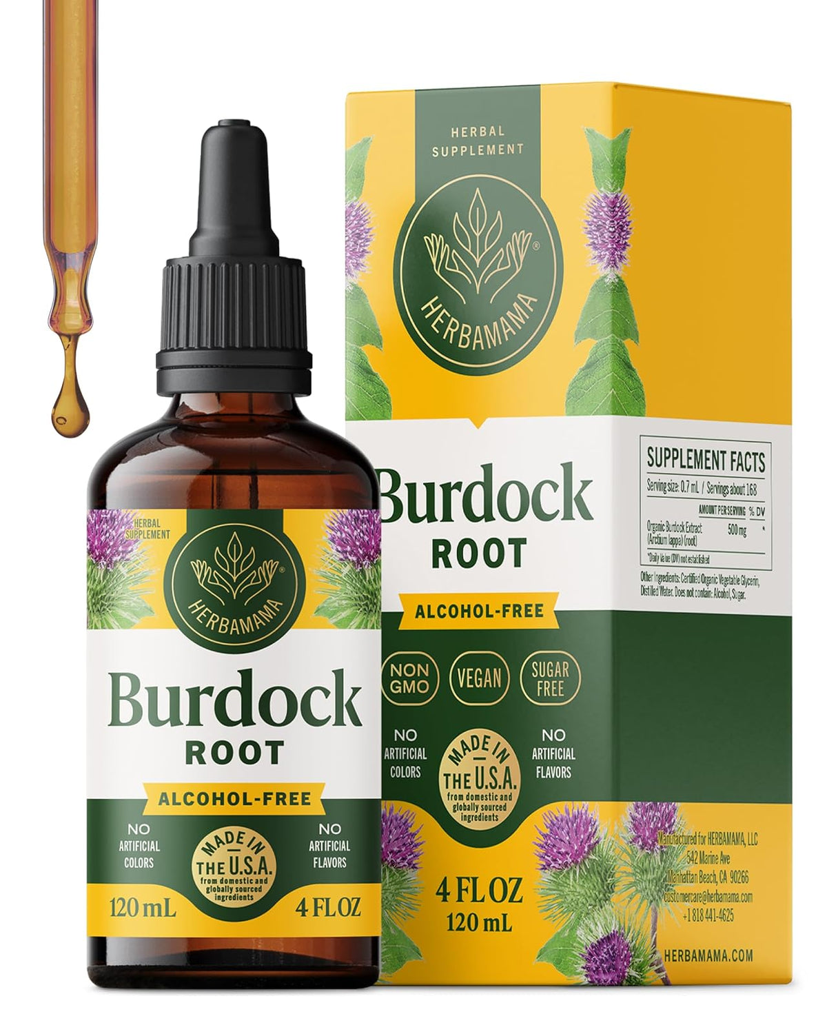 HERBAMAMA Burdock Root herbal drops