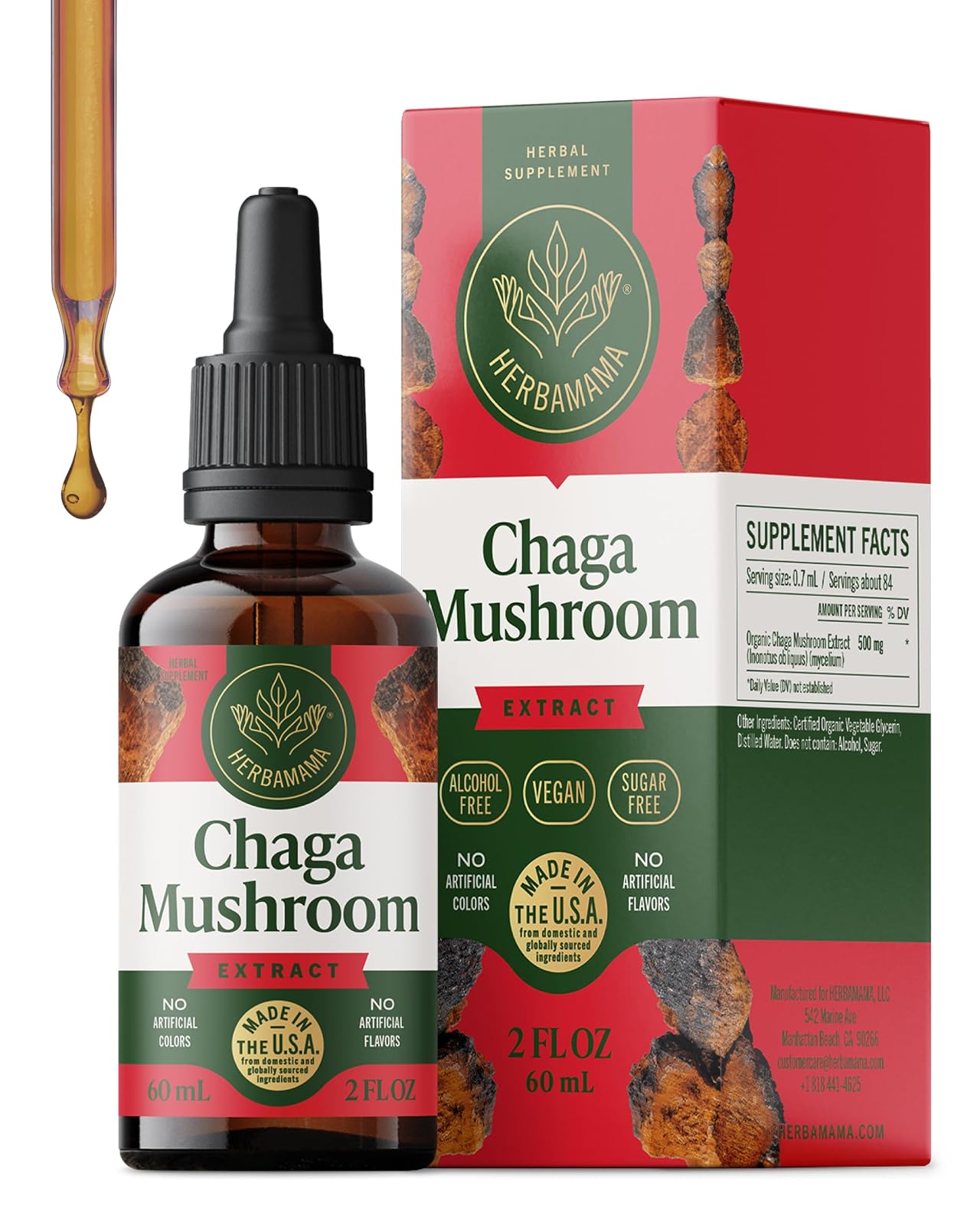 HERBAMAMA Chaga mushroom liquid extract