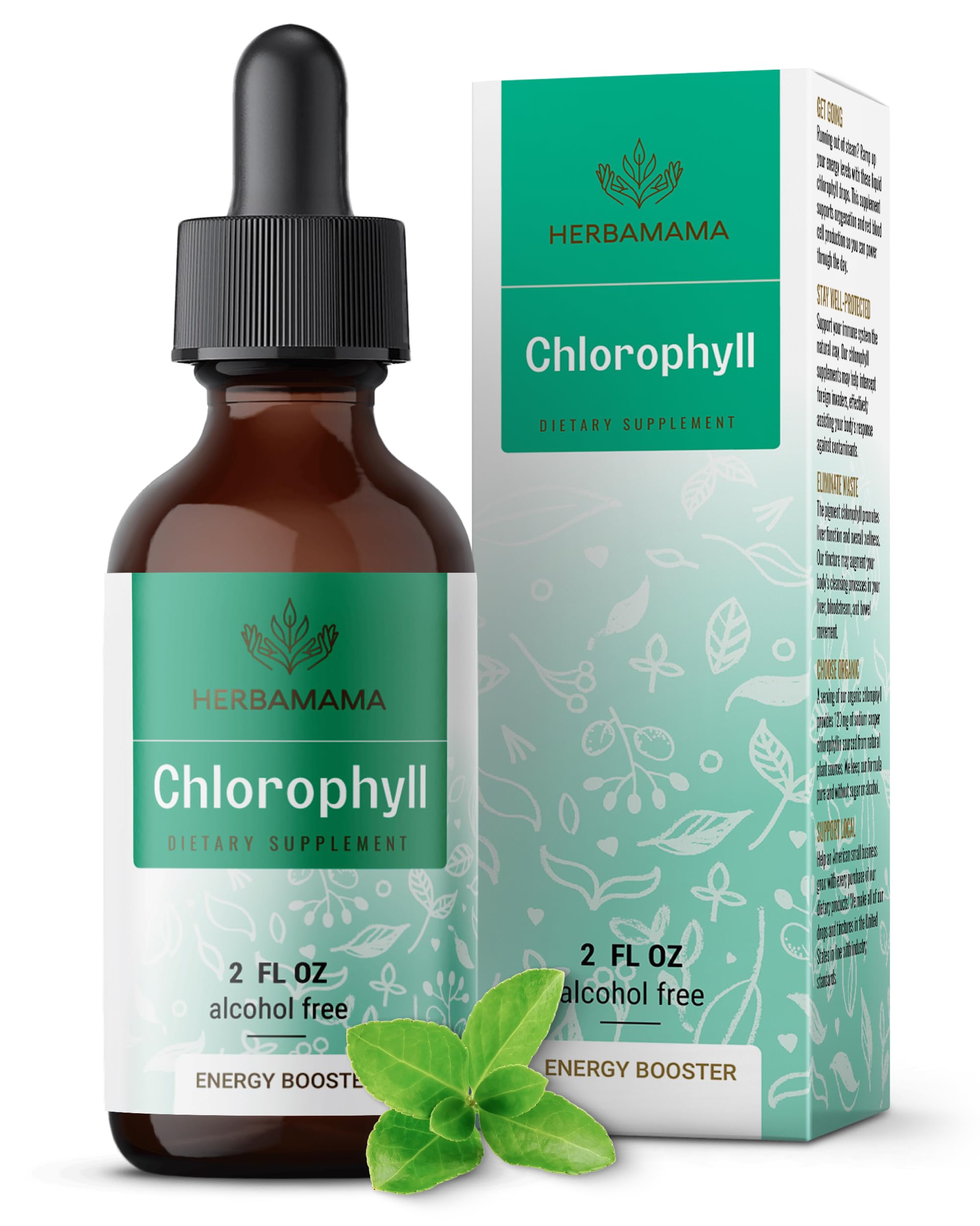 HERBAMAMA chlorophyll liquid detox drops