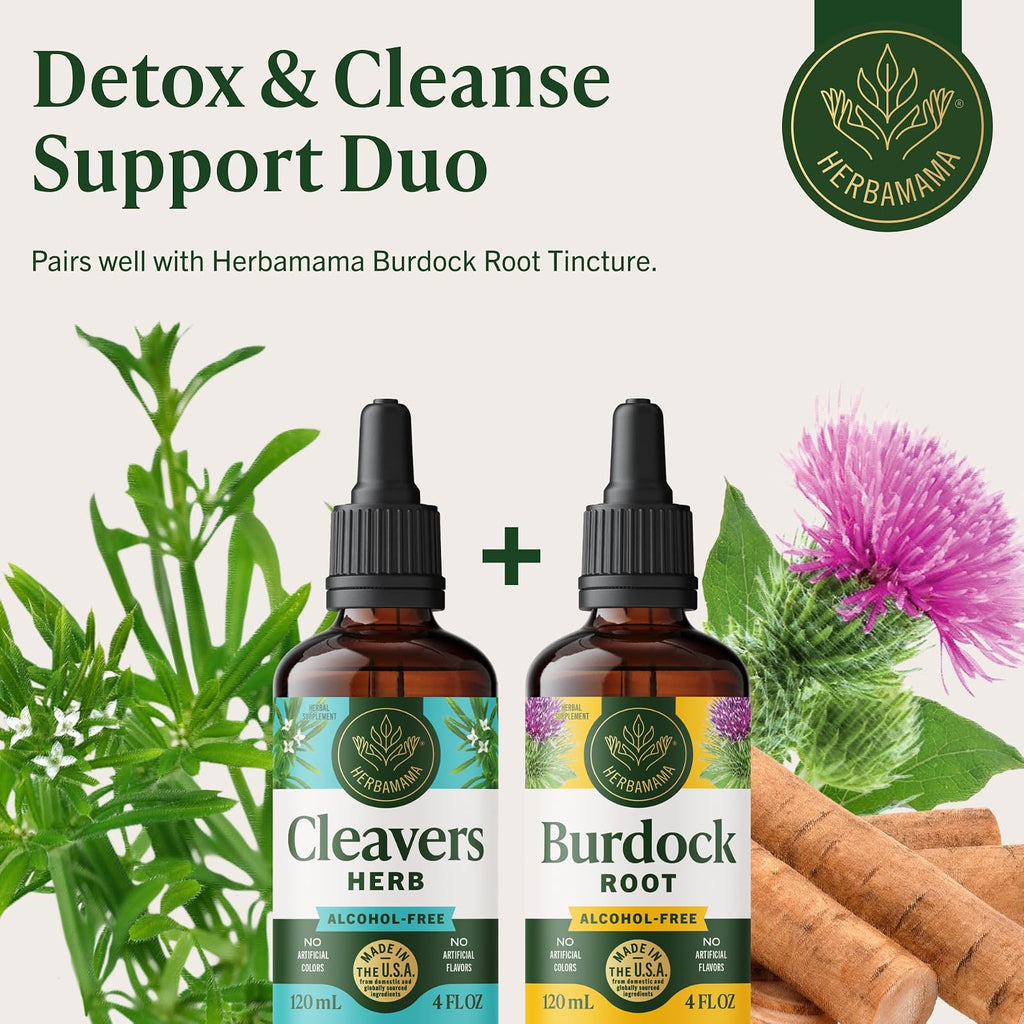 HERBAMAMA Cleavers drops for detoxification