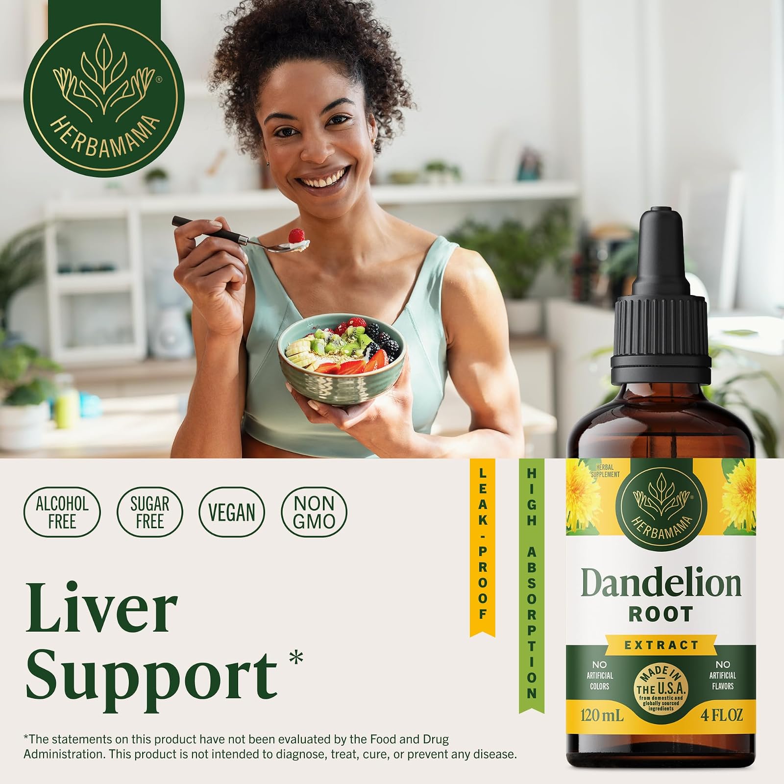 HERBAMAMA dandelion capsules for digestion