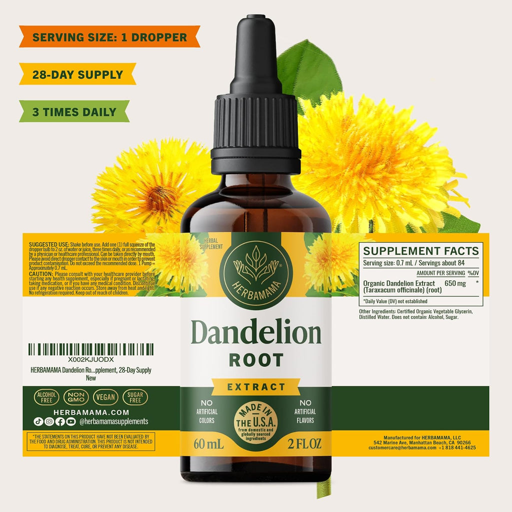 herbamama dandelion extract capsules