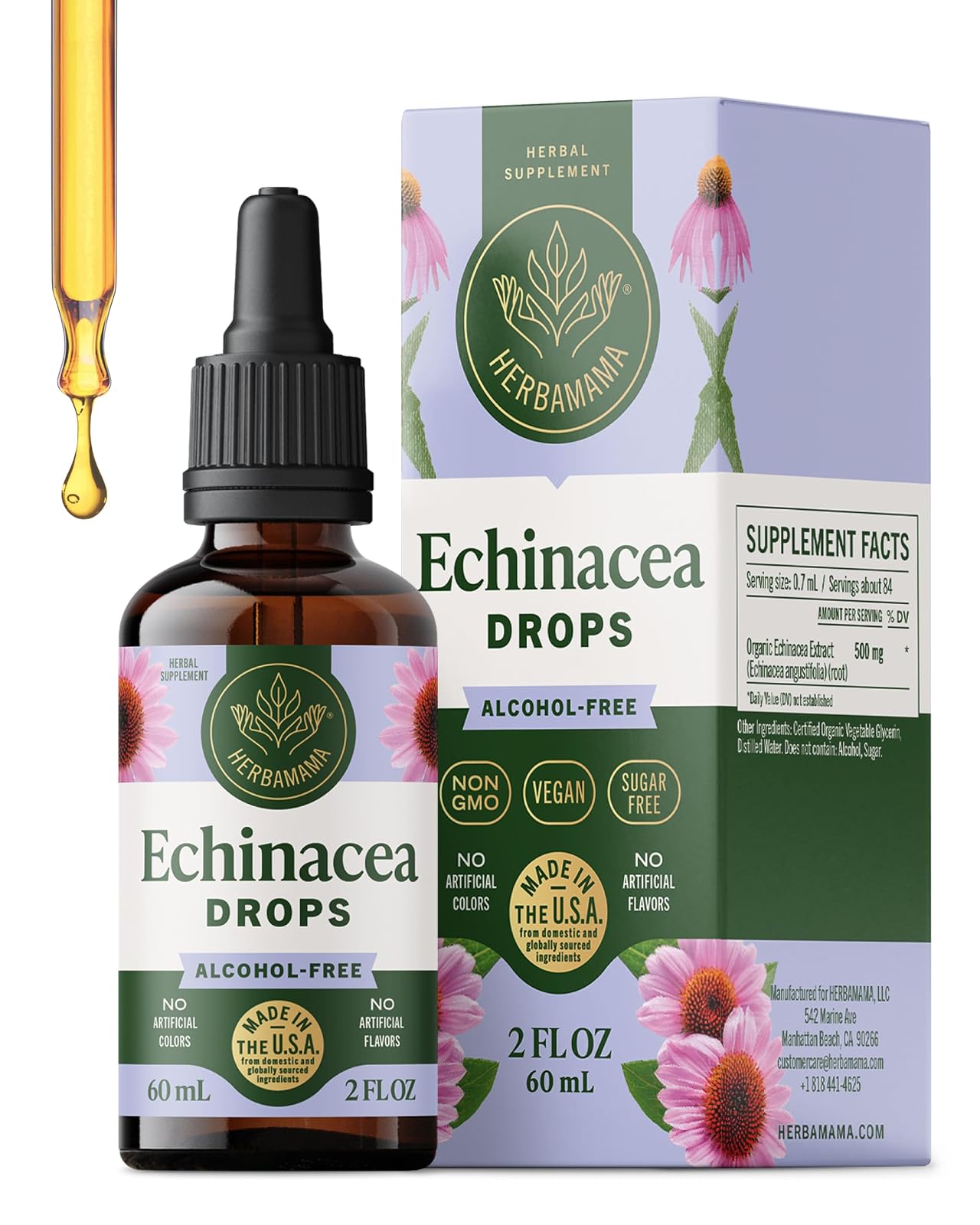 HERBAMAMA Echinacea Drops for immunity