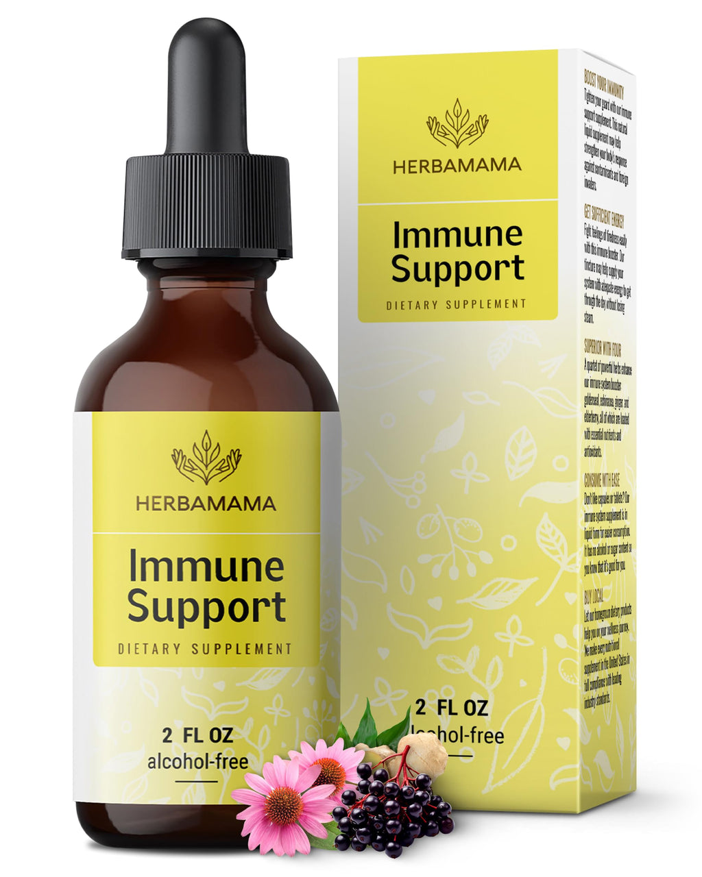 HERBAMAMA echinacea immune support drops