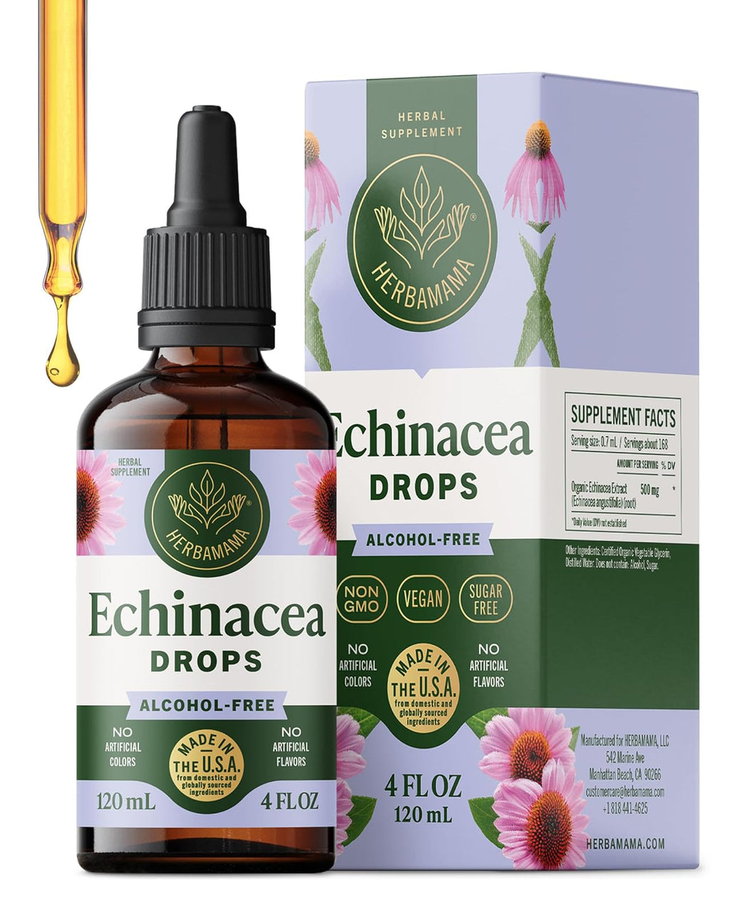 HERBAMAMA Echinacea tincture for immunity