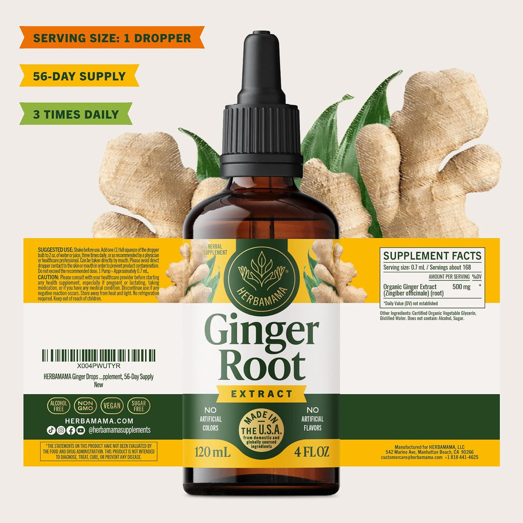 HERBAMAMA ginger tea herbal infusion