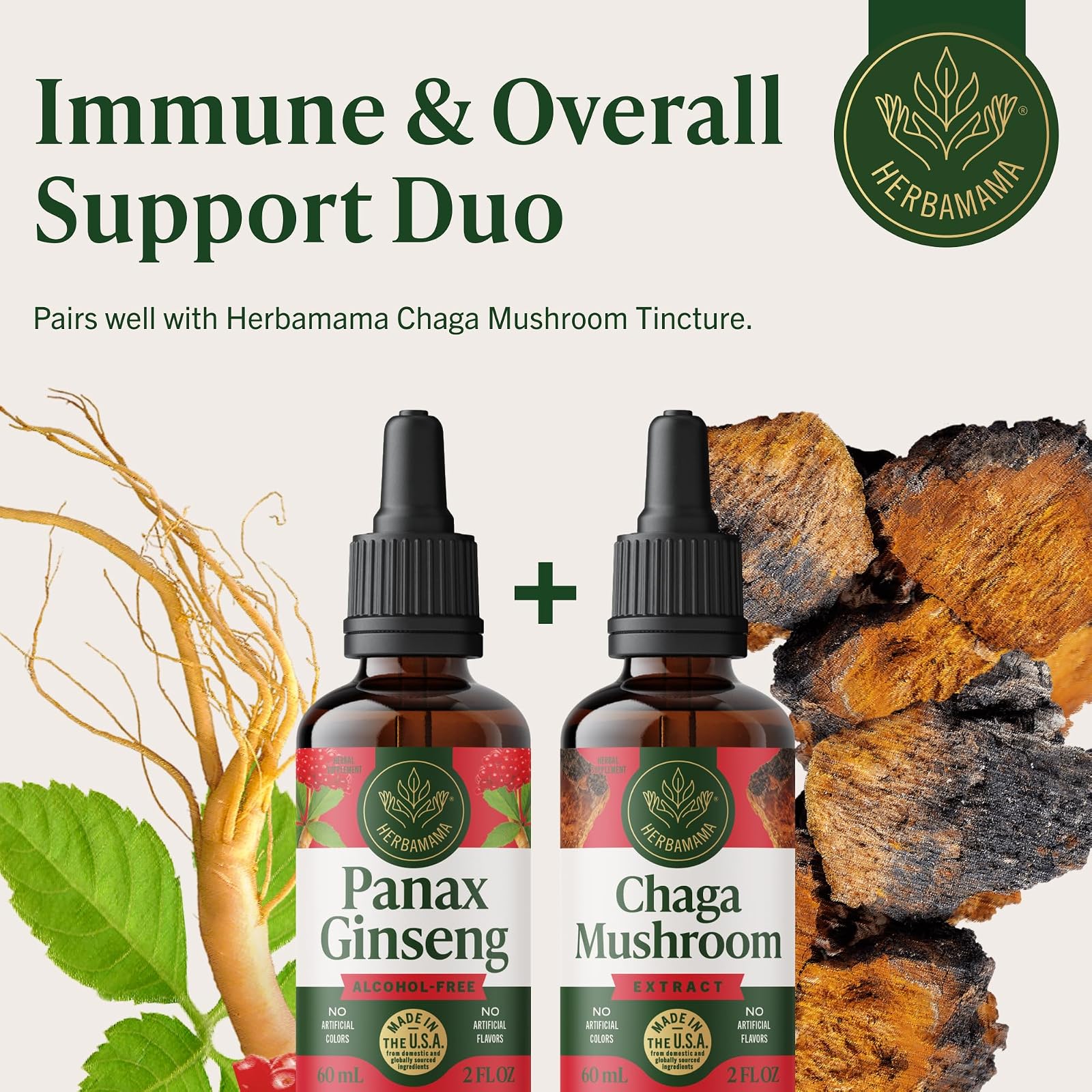 HERBAMAMA ginseng for overall wellness
