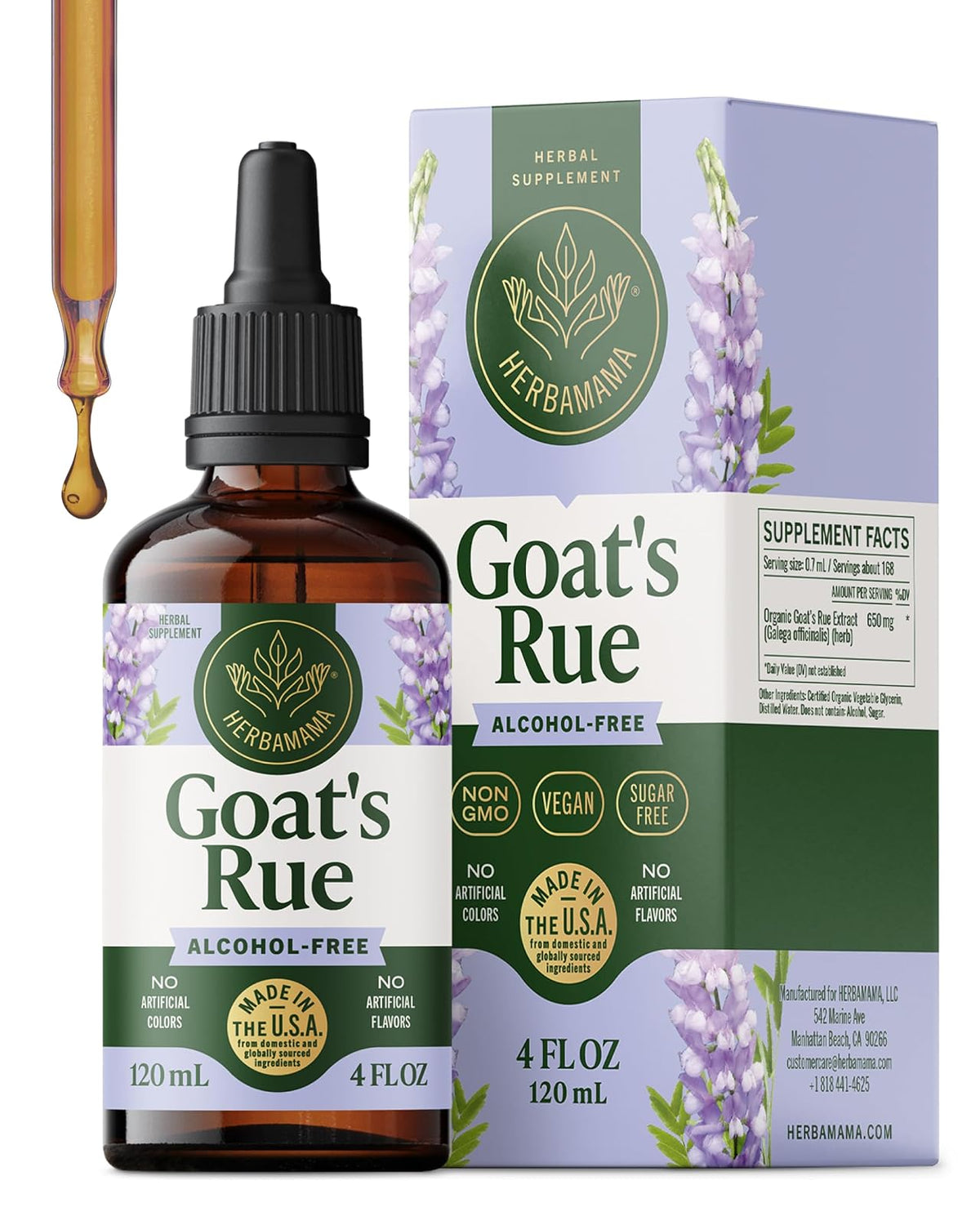HERBAMAMA Goat's Rue tincture benefits