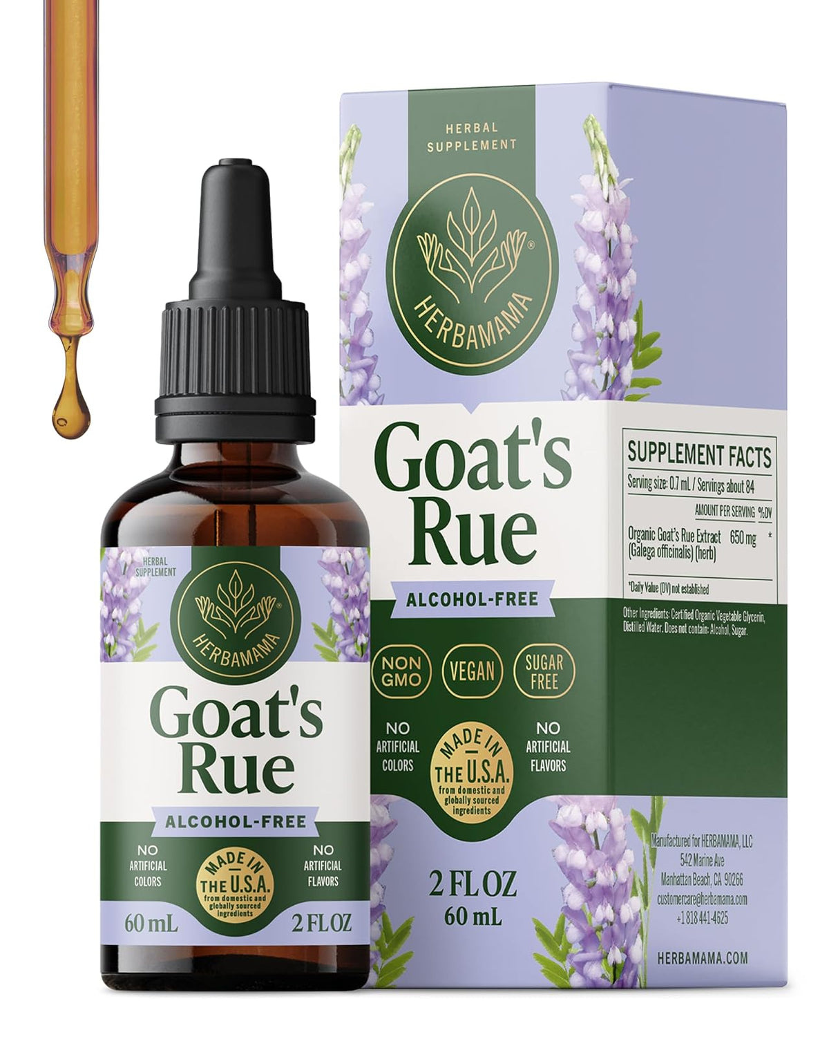 HerbaMama Goat's Rue tincture benefits