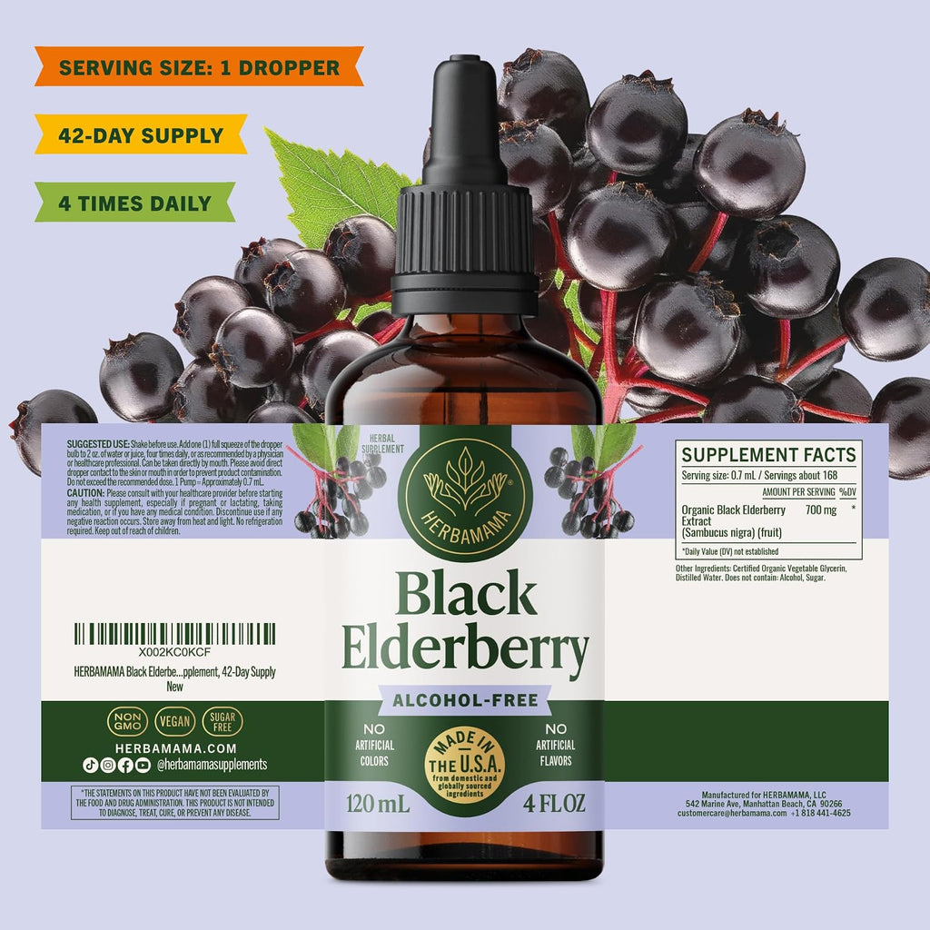 HERBAMAMA herbal elderberry for seasonal support