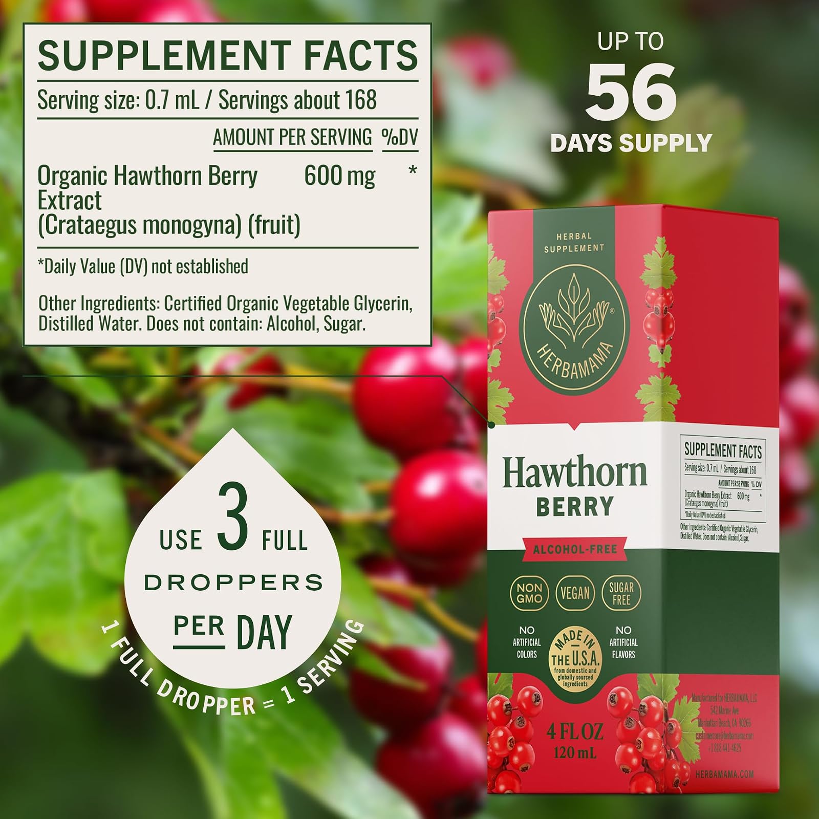 HERBAMAMA herbal tincture for heart health