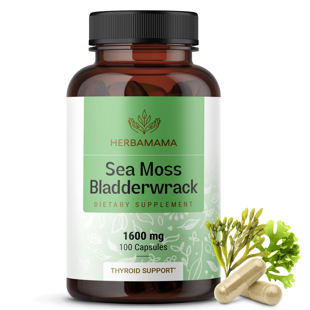 HERBAMAMA Irish Sea Moss capsules for immune support