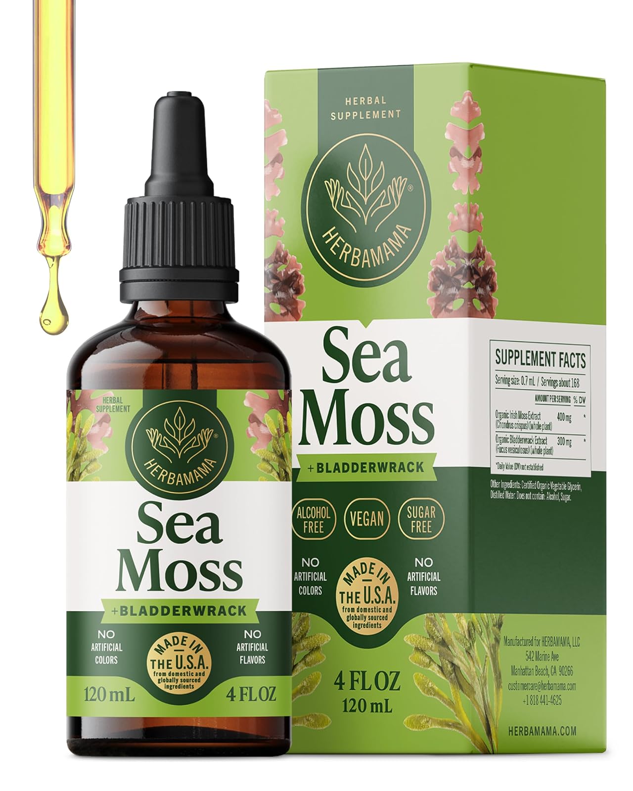 HERBAMAMA Irish Sea Moss Drops benefits