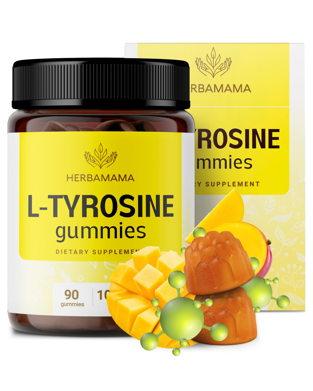 HERBAMAMA L-Tyrosine gummies for focus