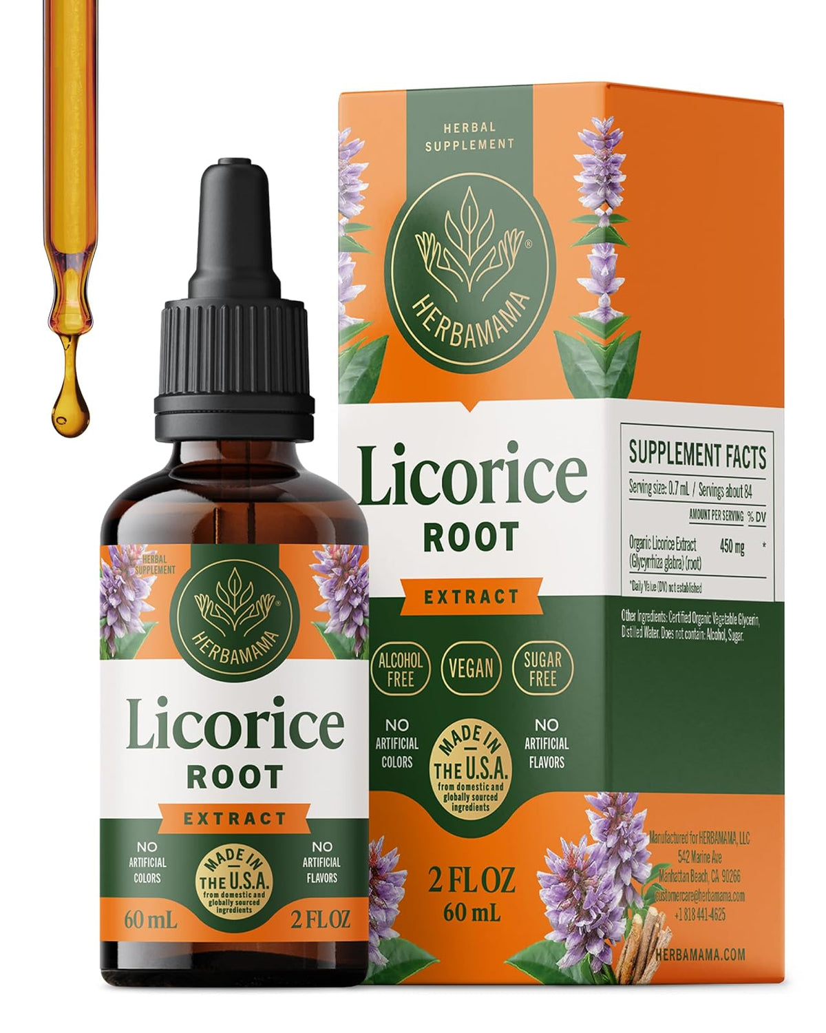 HERBAMAMA licorice root extract capsules