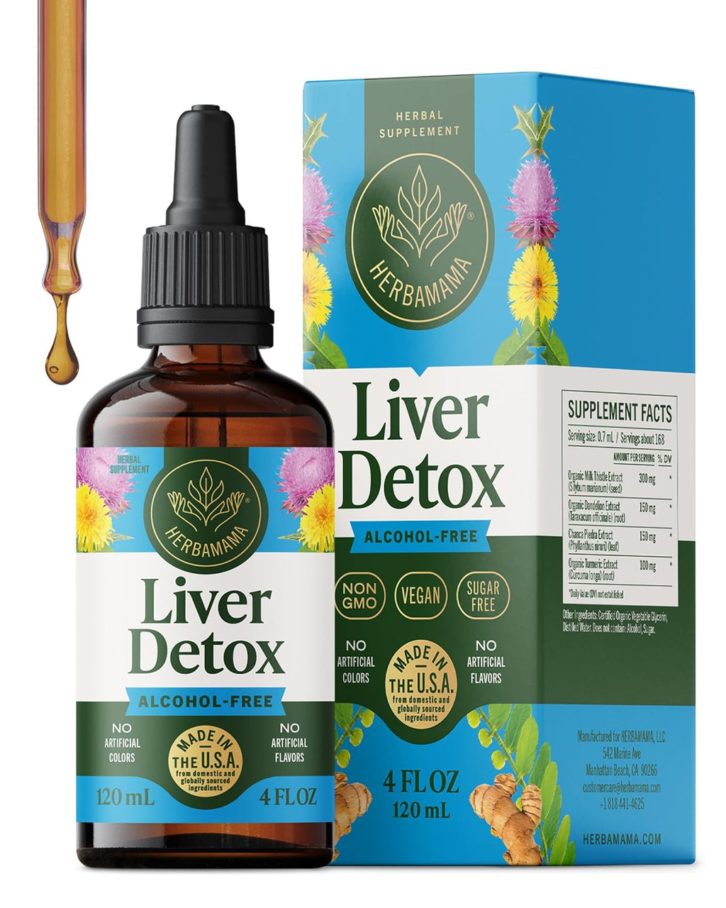 HERBAMAMA liver cleanse detox liquid