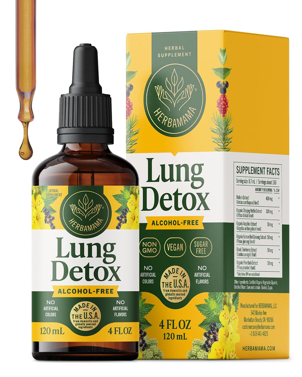HERBAMAMA lung cleanse drops benefits