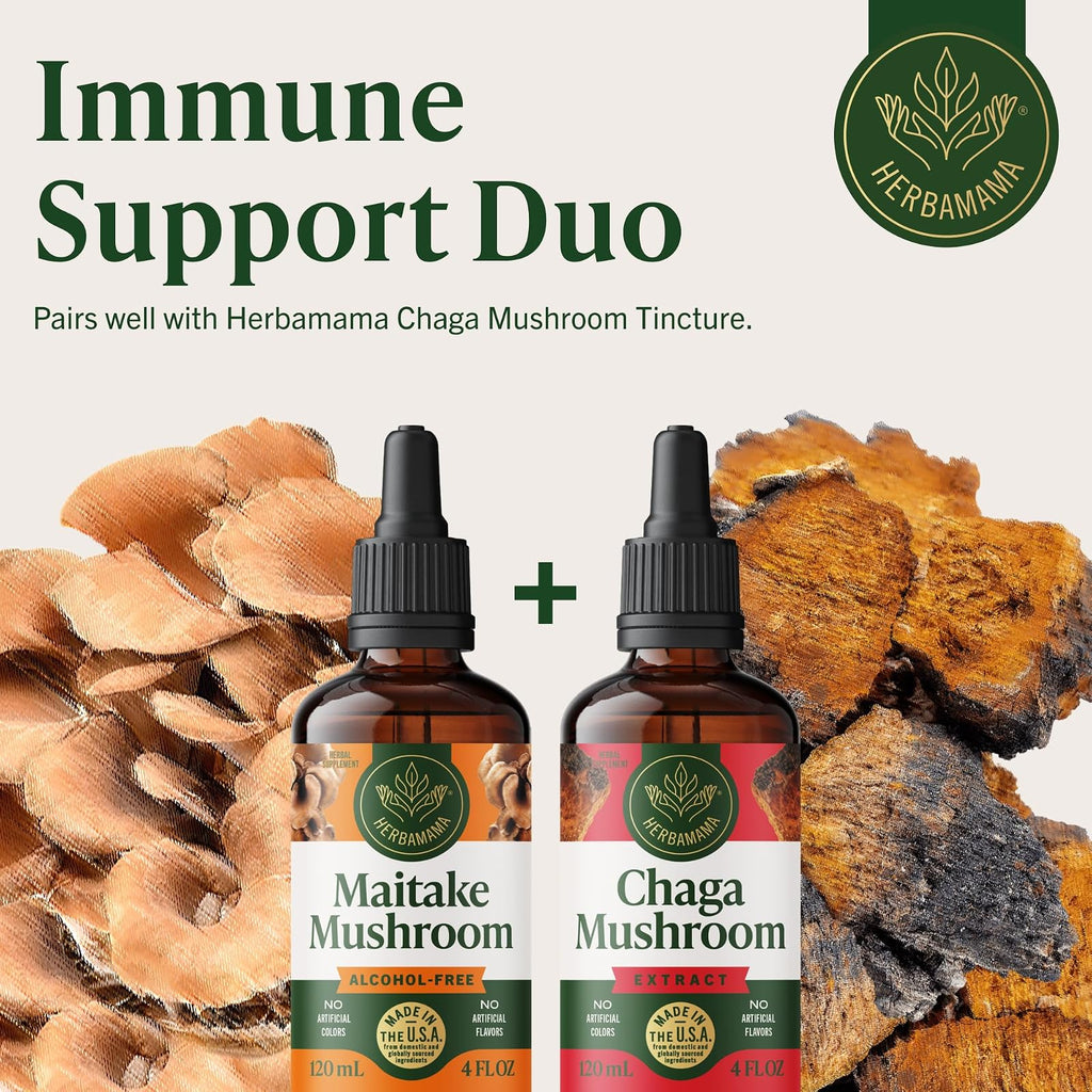 HERBAMAMA Maitake mushrooms for balanced mood