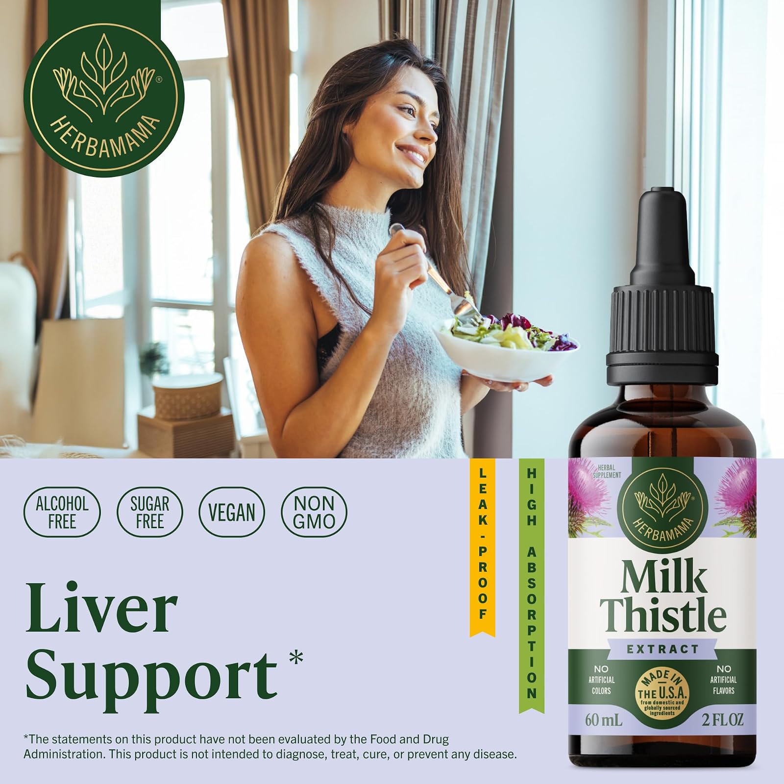 HERBAMAMA milk thistle 300 mg benefits