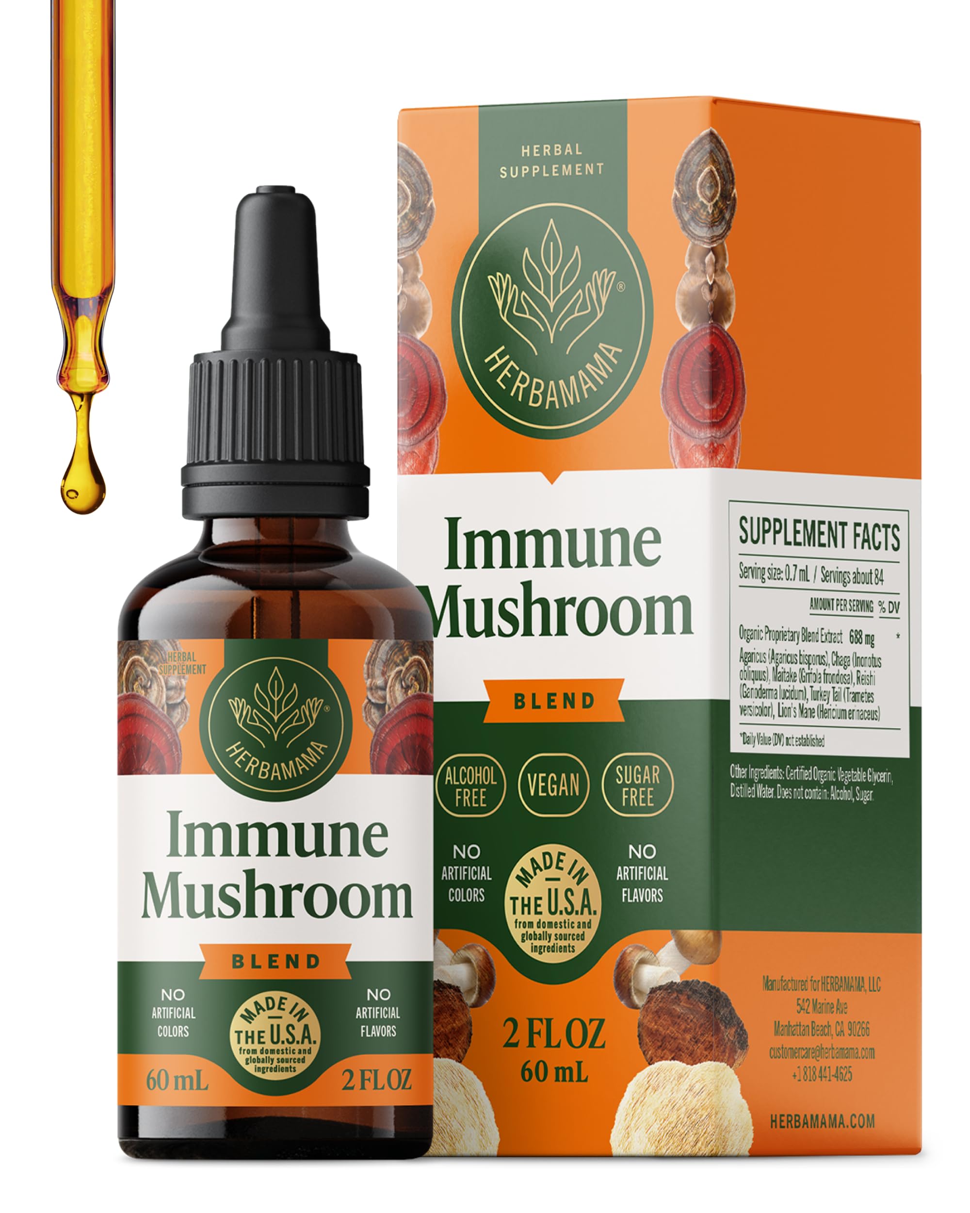HERBAMAMA mushroom supplement for immunity