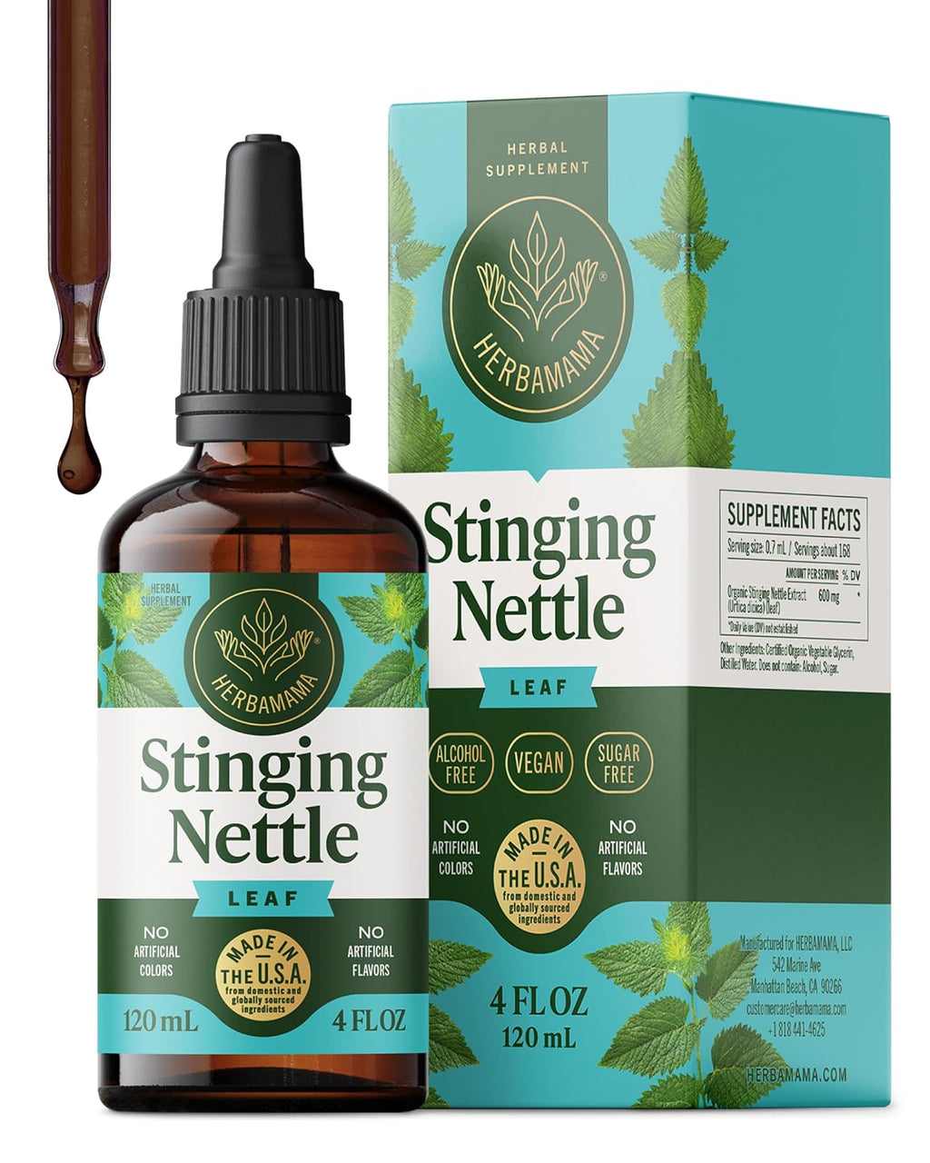 HERBAMAMA nettle leaf extract capsules