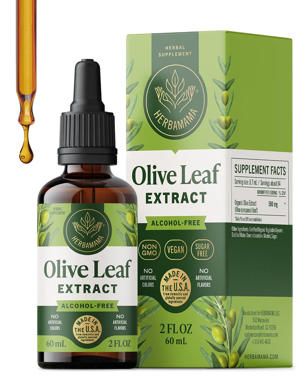 HERBAMAMA Olive Leaf Extract benefits