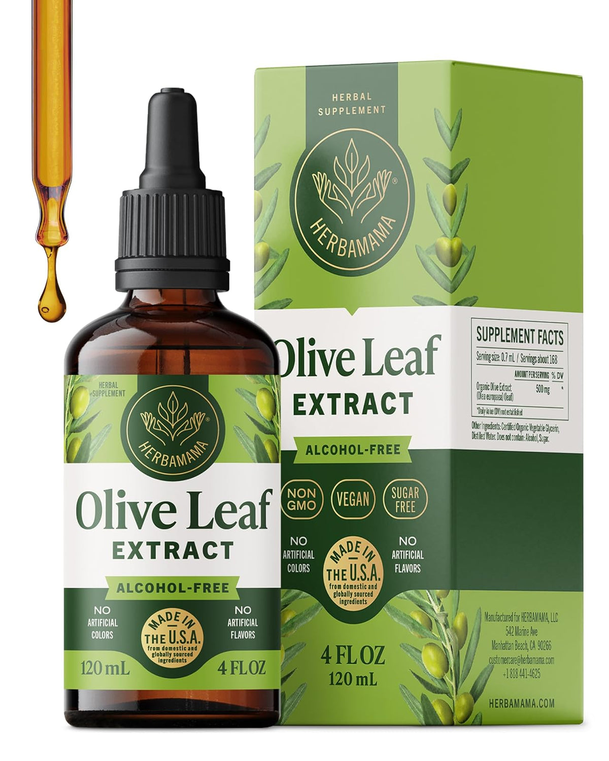 HERBAMAMA Olive Leaf Extract benefits