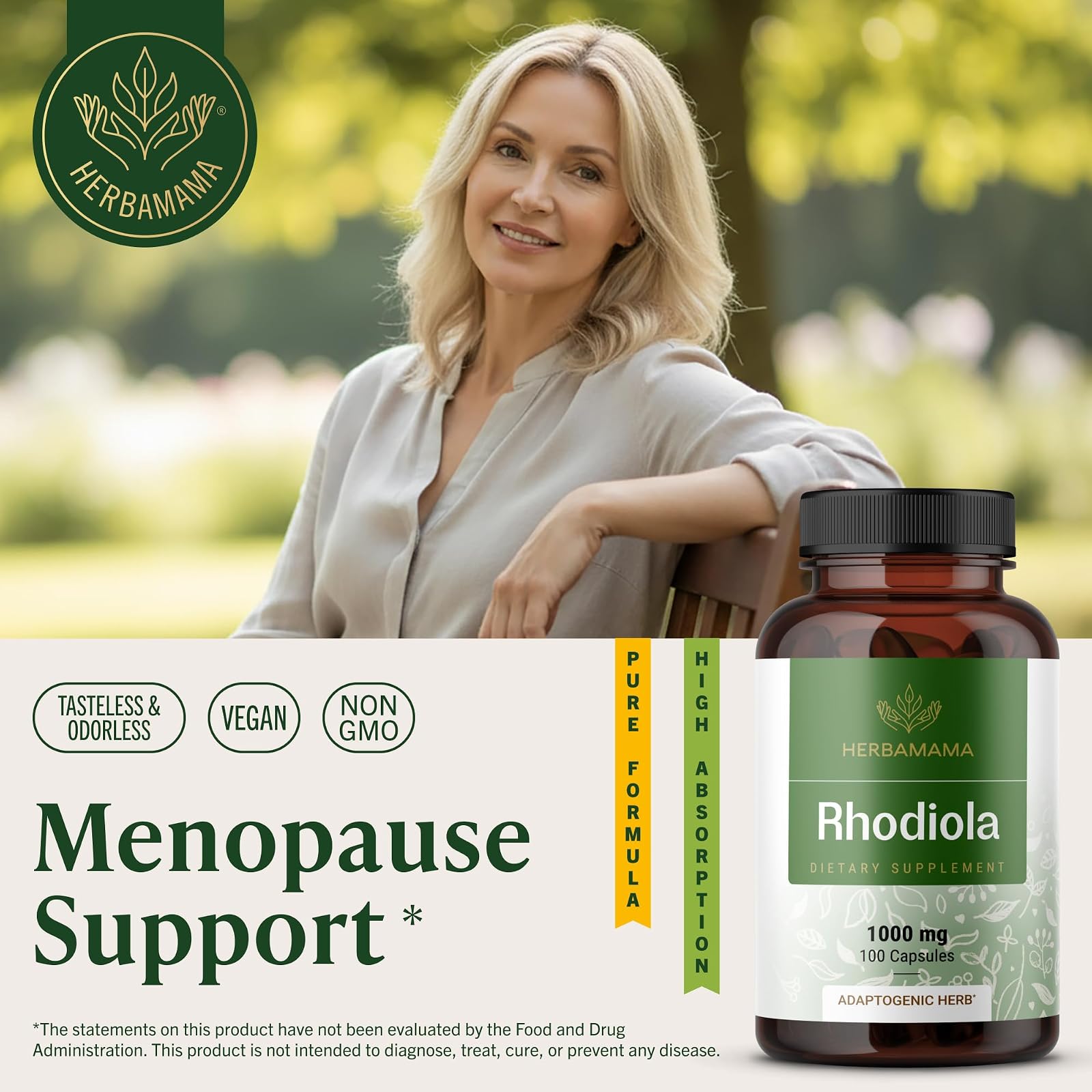 HERBAMAMA rhodiola for energy boost