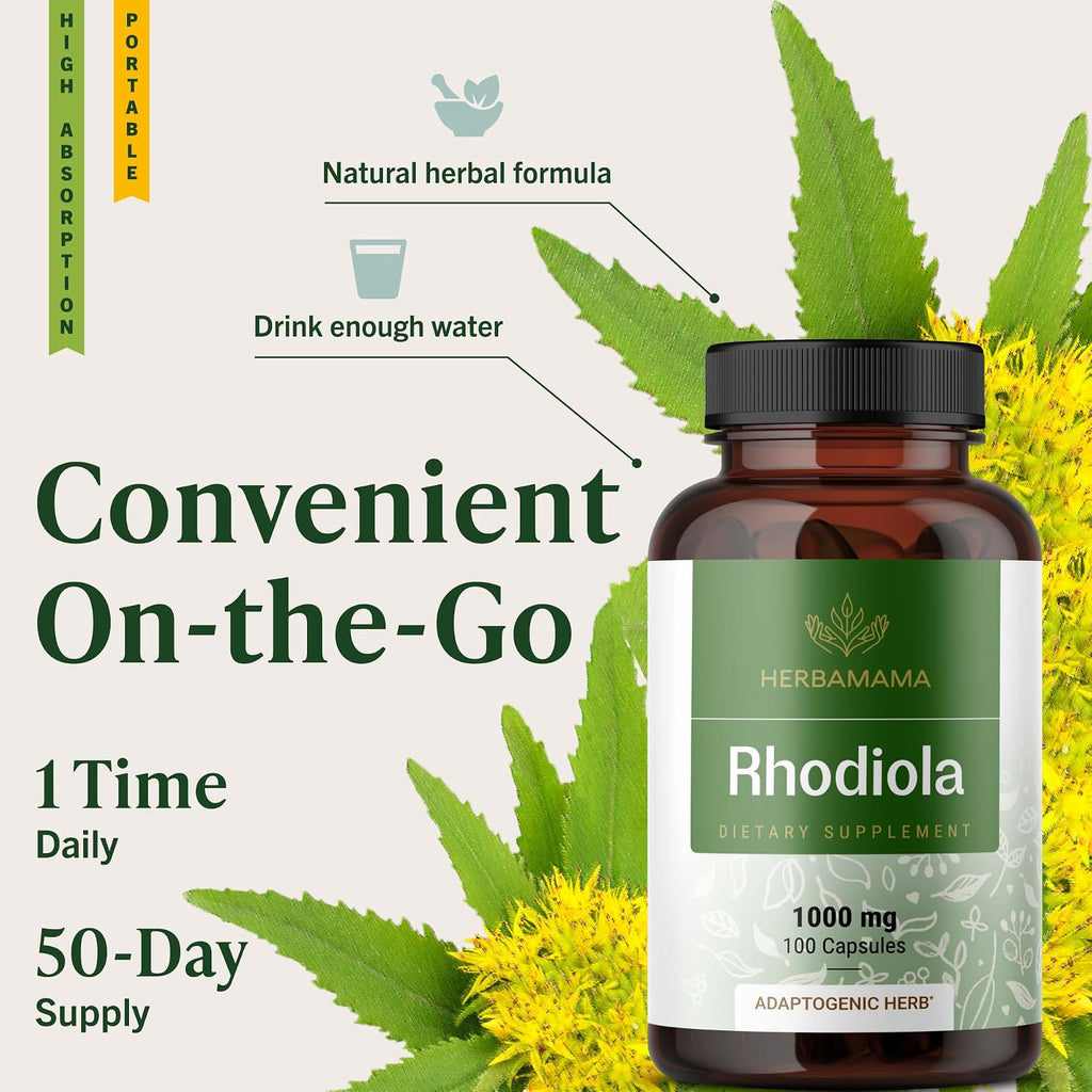 HERBAMAMA rhodiola for mental clarity