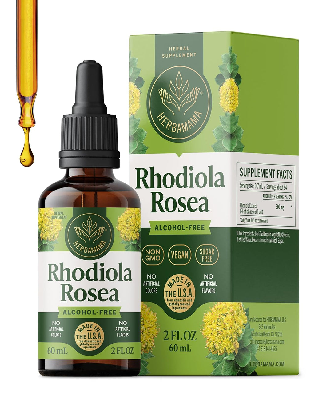 HERBAMAMA Rhodiola Rosea capsules