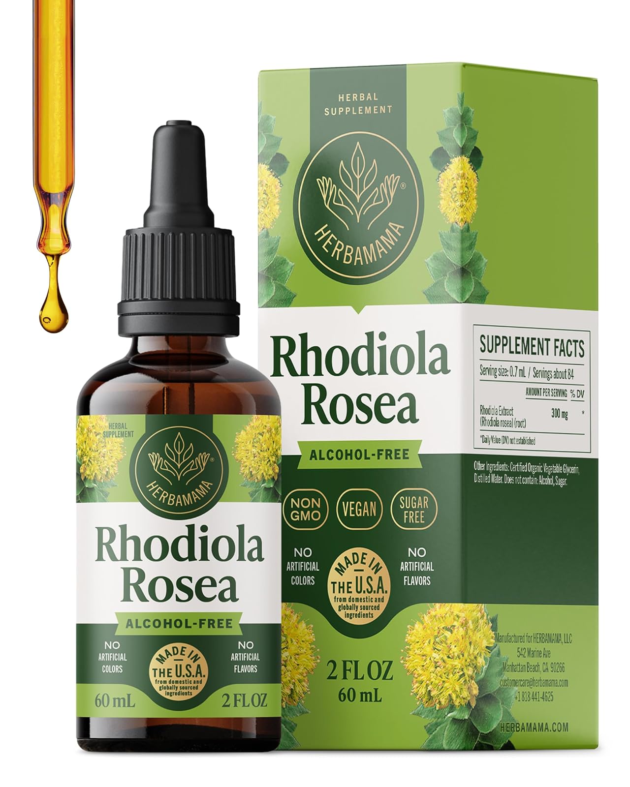 HERBAMAMA Rhodiola Rosea capsules
