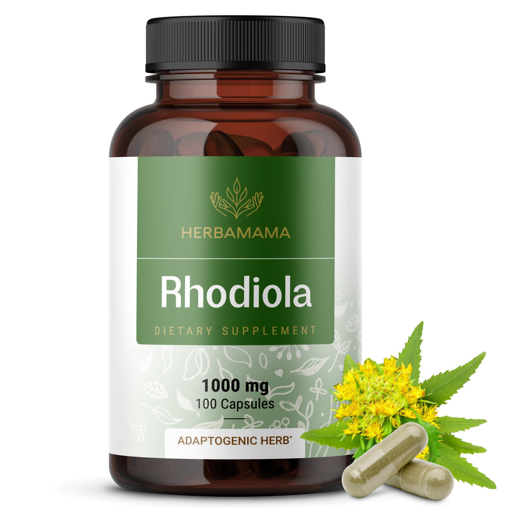 HERBAMAMA Rhodiola Rosea stress relief capsules